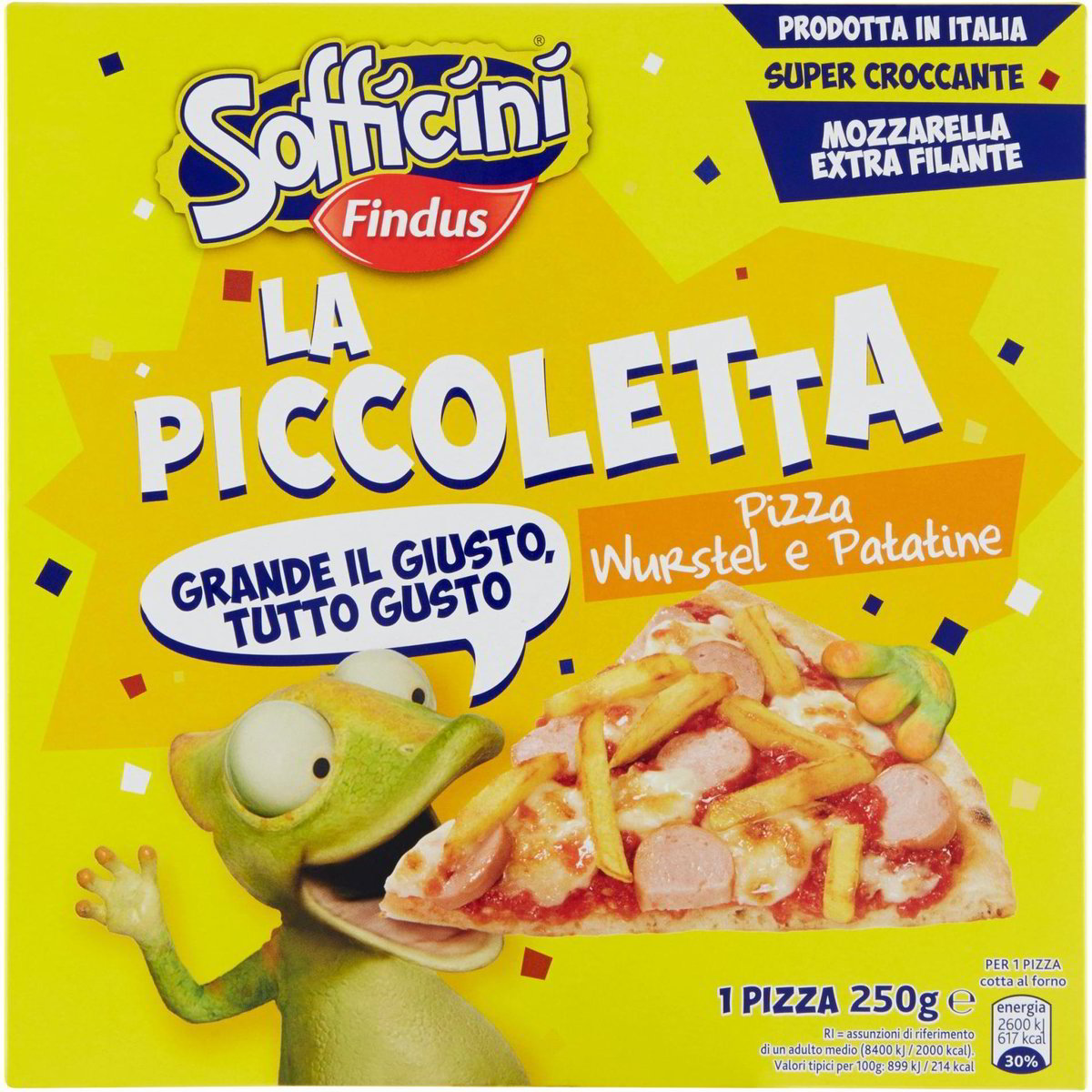 Pizza surgelata wurstel e patatine sofficini FINDUS 250 G - Coop Shop