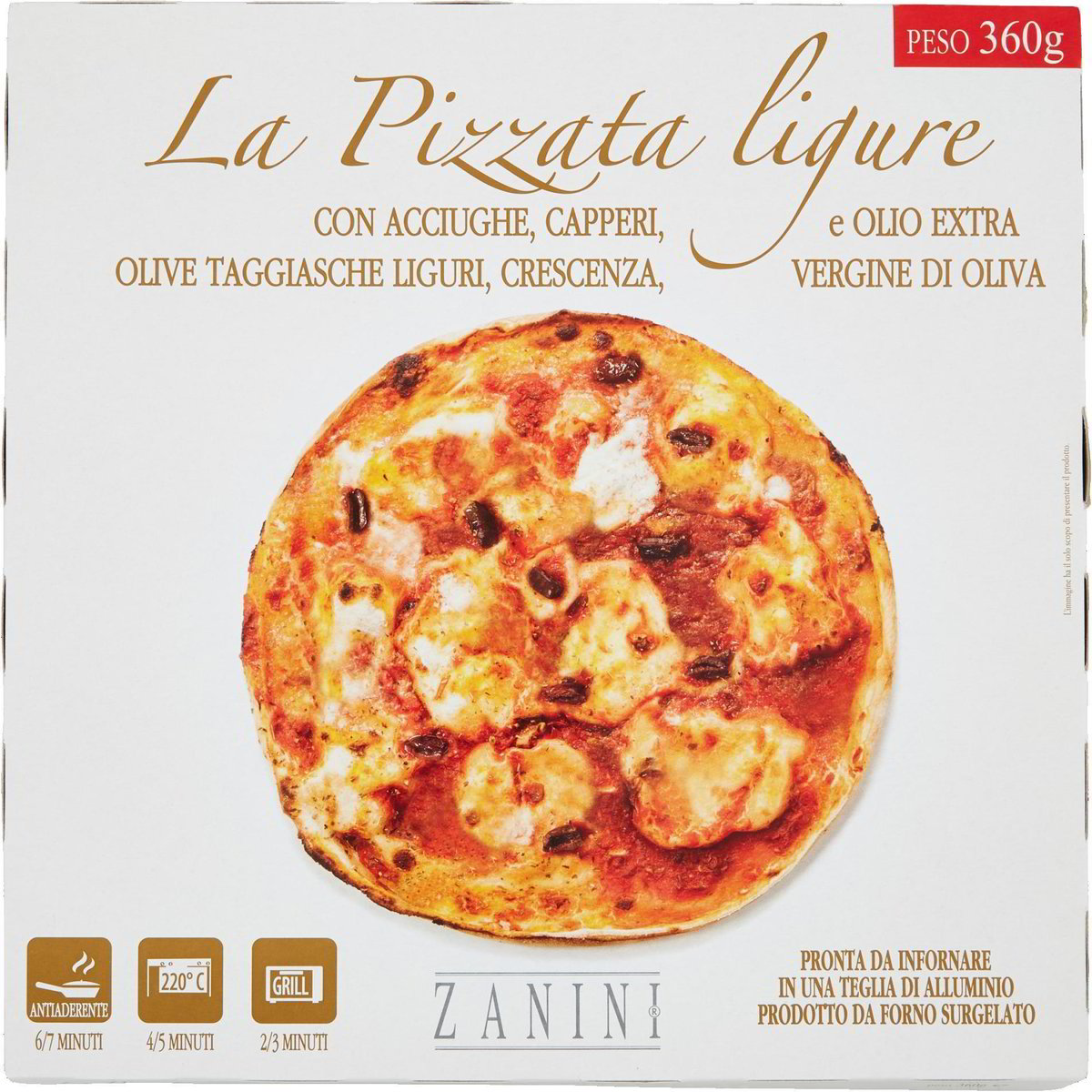 Pizza surgelata pizzata ligure ZANINI 360 G - Coop Shop
