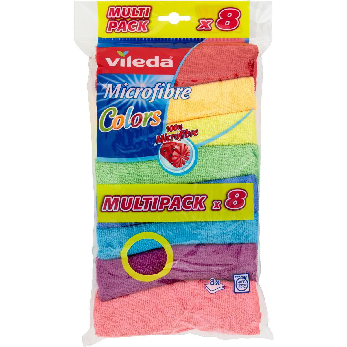 Panni microfibre colors mutipack x8 VILEDA 1 PZ - Coop Shop