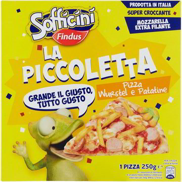 Pizza surgelata wurstel e patatine sofficini FINDUS 250 G - Coop Shop