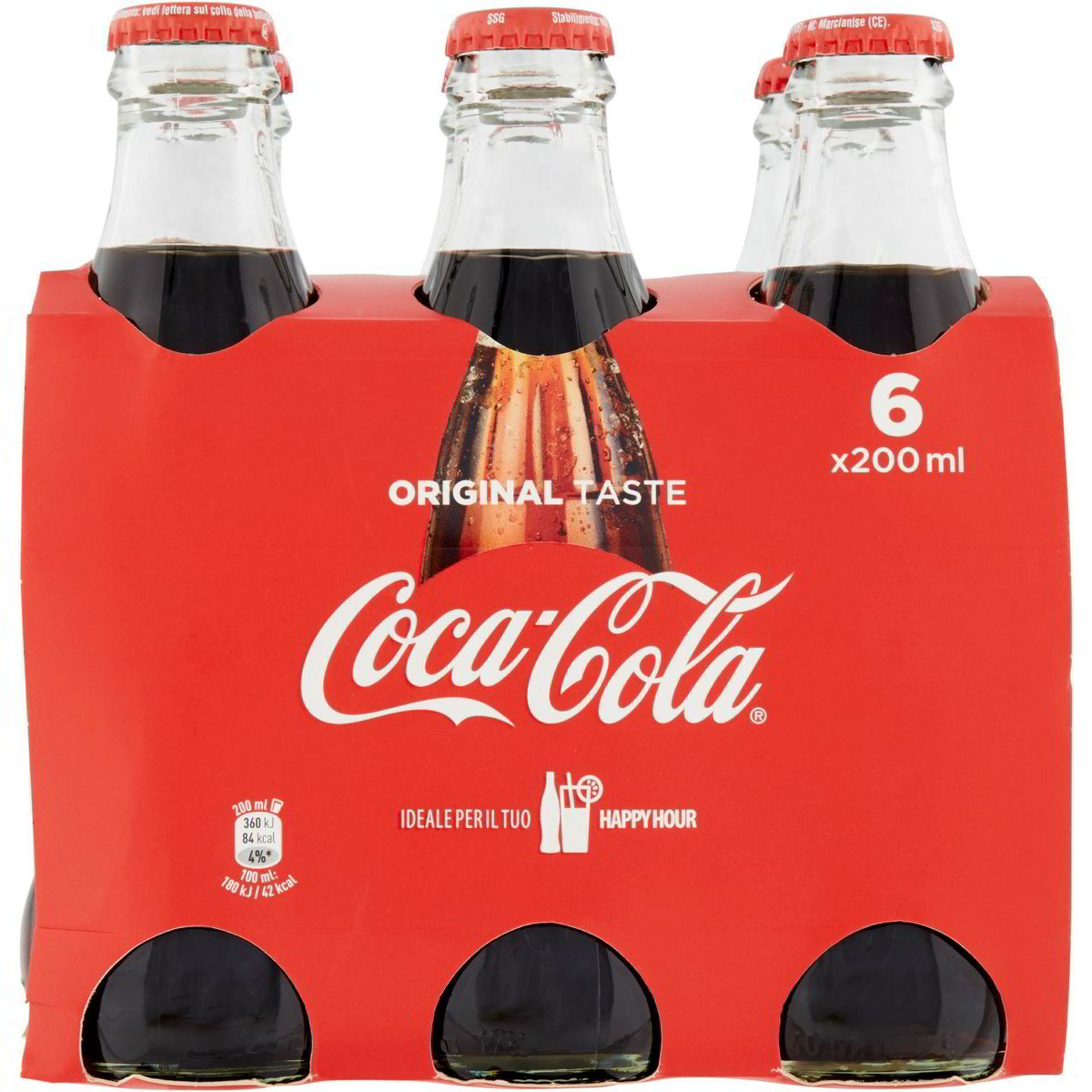 Coca cola original taste COCA COLA 6 X 200 ML - Coop Shop