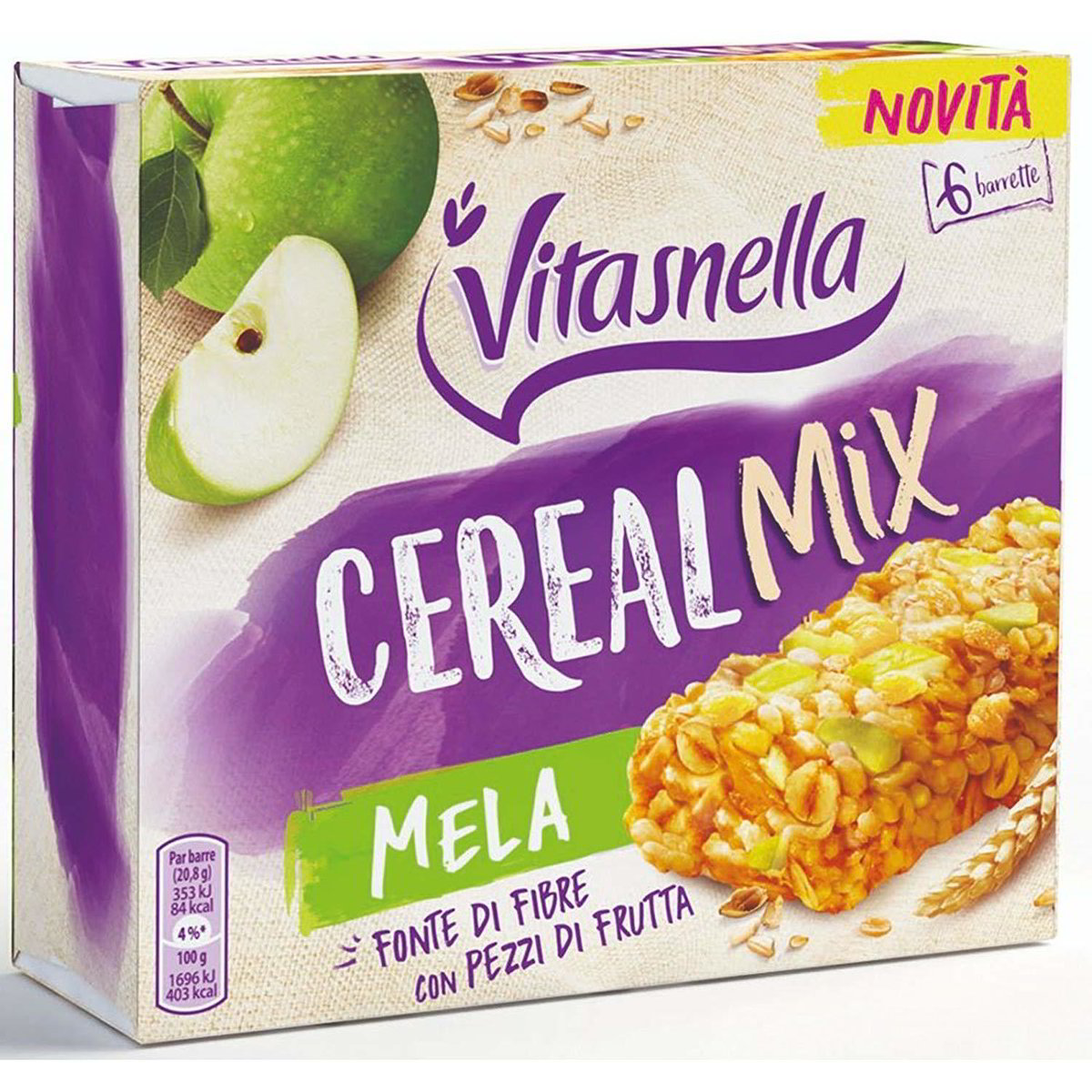 Barrette di cereali cereal mix alla mela VITASNELLA 125 G - Coop Shop