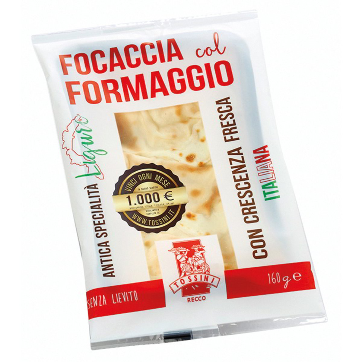Focaccia col formaggio TOSSINI 160 G - Coop Shop