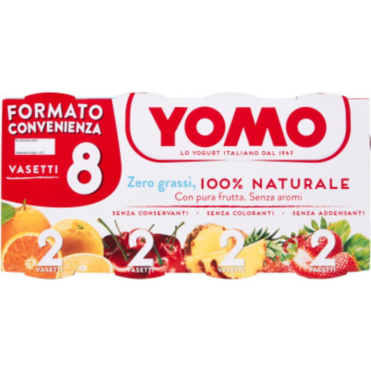 Yogurt magro ai frutti misti YOMO 8 X 125 G - Coop Shop