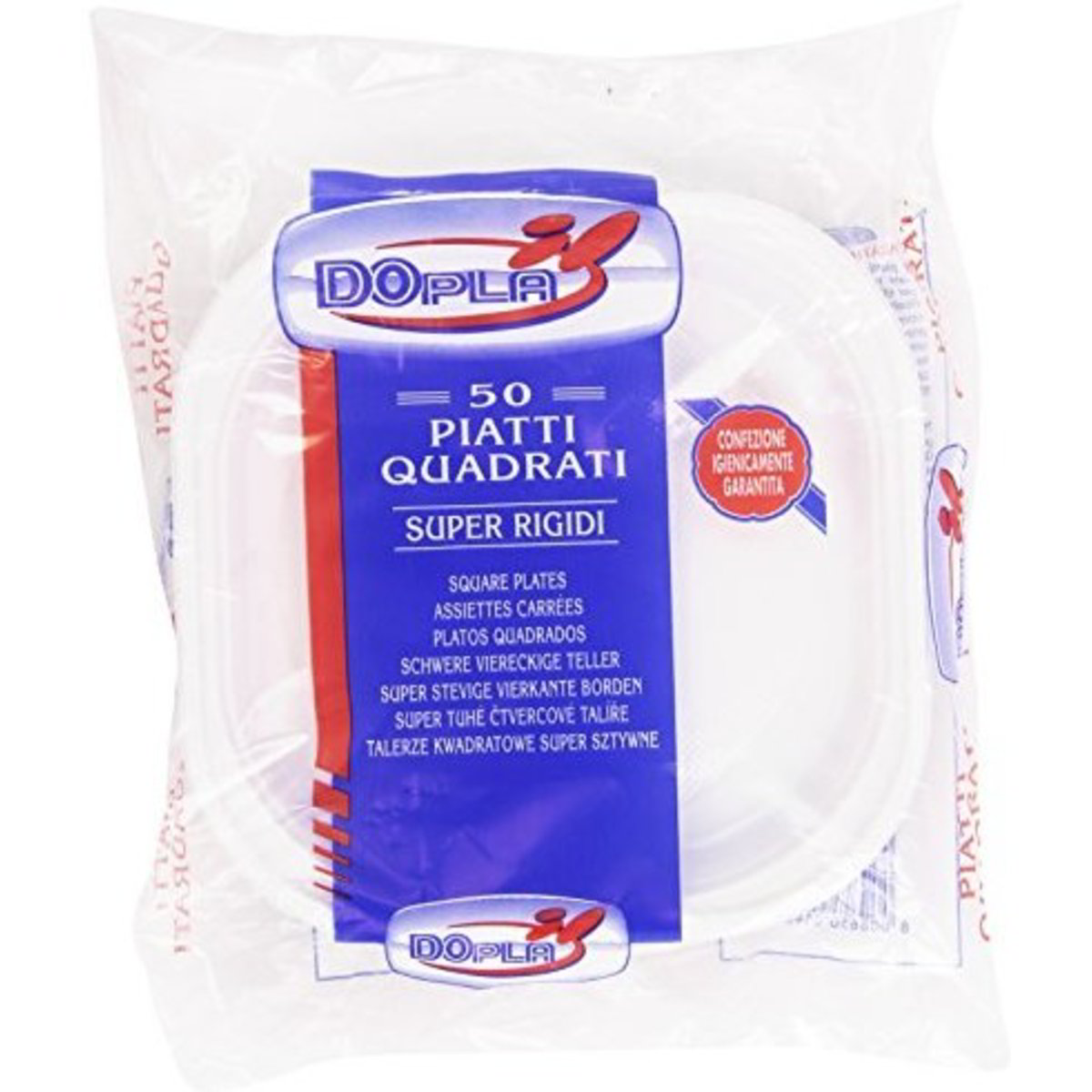 PIATTI QUAD.DOPLA BIANCH.50PZ - Coop Shop