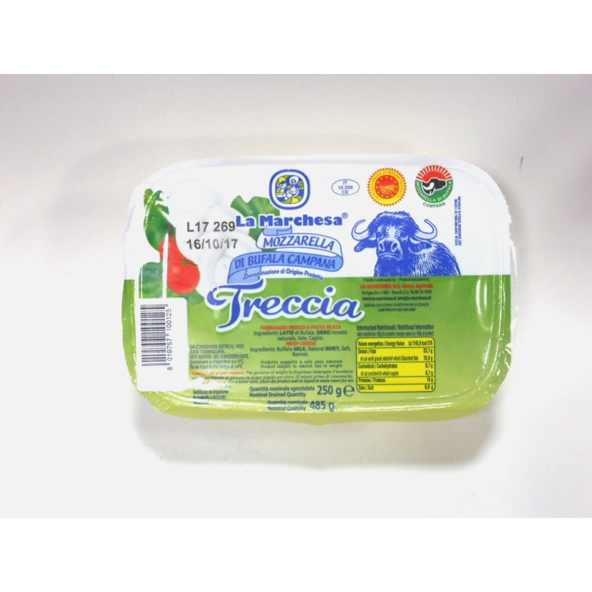 Mozzarella treccia di bufala campana DOP LA MARCHESA 250 G - Coop Shop
