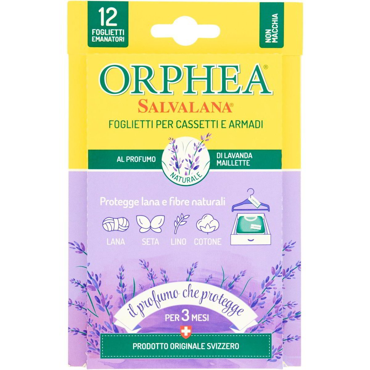 Antitarme salvalana foglietti profumo lavanda x12 ORPHEA 1 PZ - Coop Shop