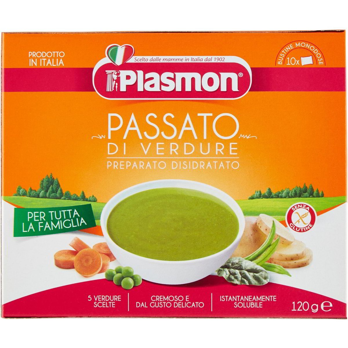 Passato di verdure preparato disidratato PLASMON 10 X 12 G - Coop Shop