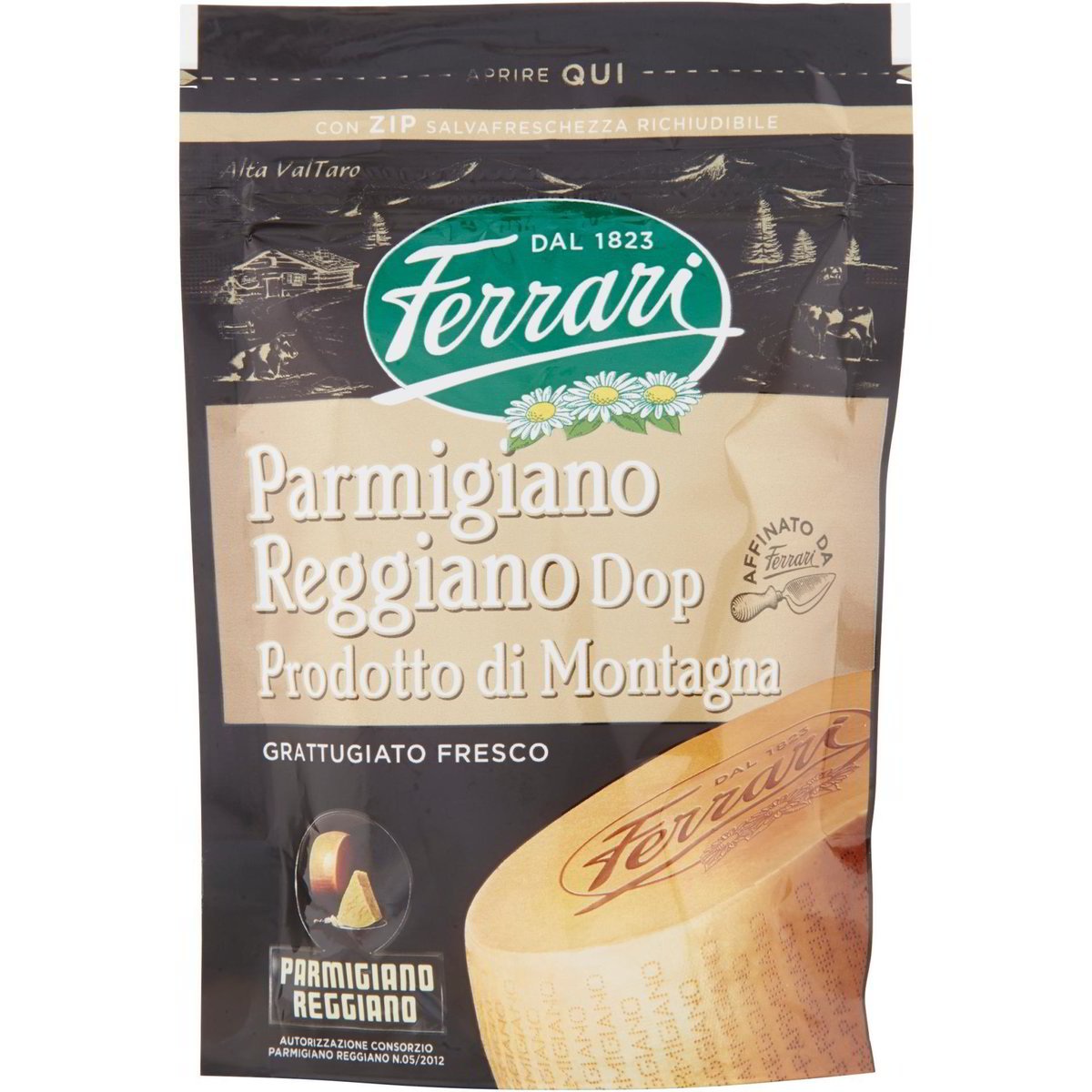 Parmigiano reggiano DOP di montagna grattugiato FERRARI 60 G - Coop Shop