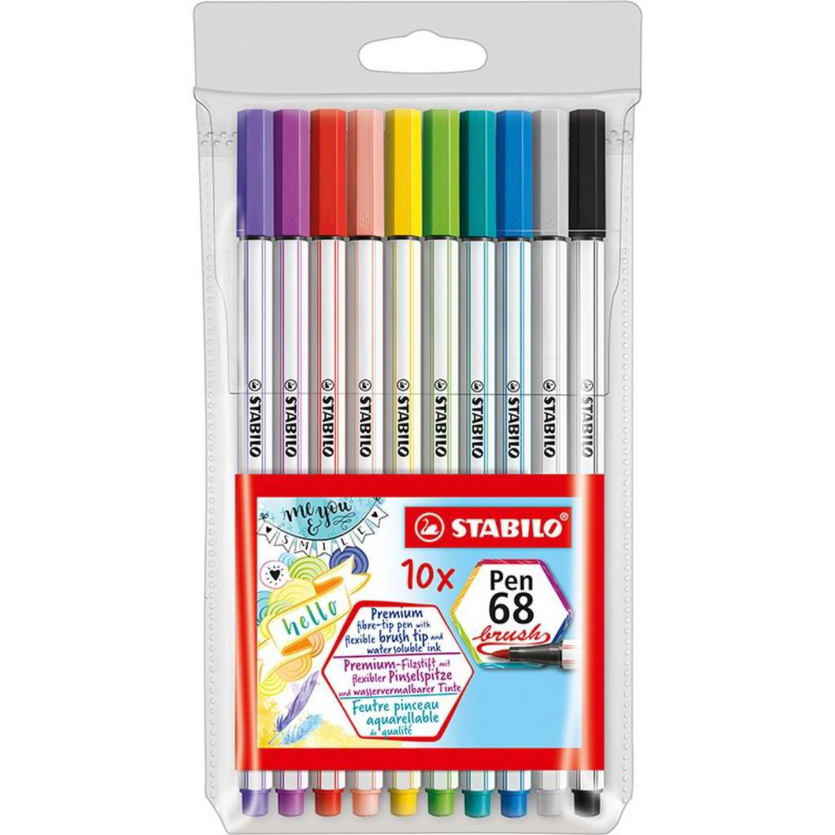 Pennarelli colorati pen68 brush x10 STABILO 1 PZ - Coop Shop