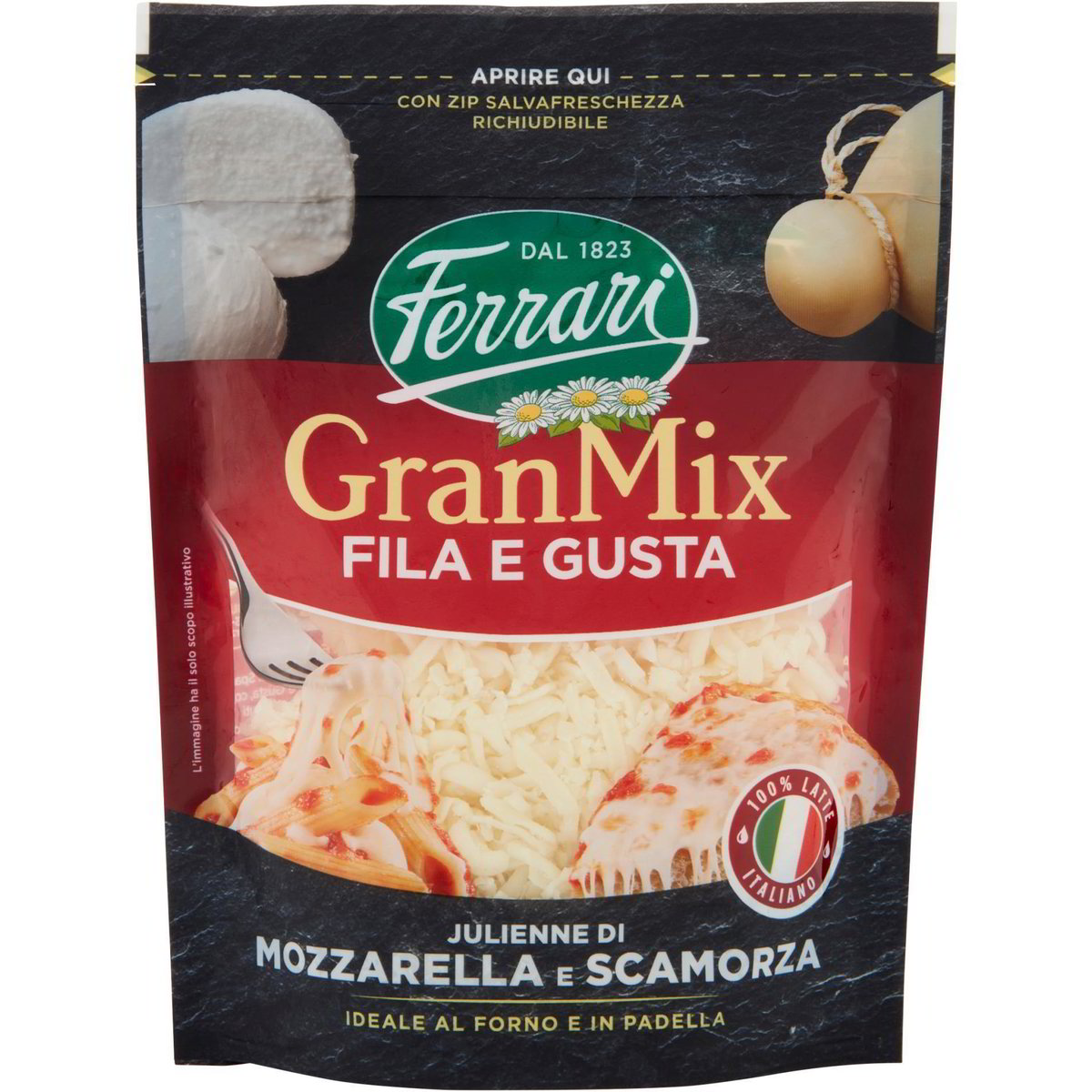 Formaggio grattugiato granmix mozzarella/scamorza FERRARI 135 G - Coop Shop