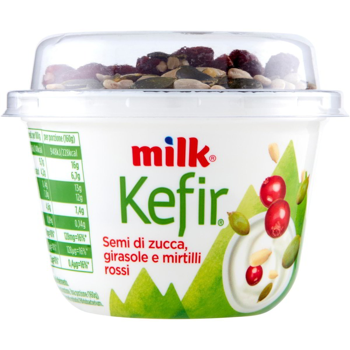 Kefir latte mix con semi e mirtilli rossi MILK 160 G - Coop Shop