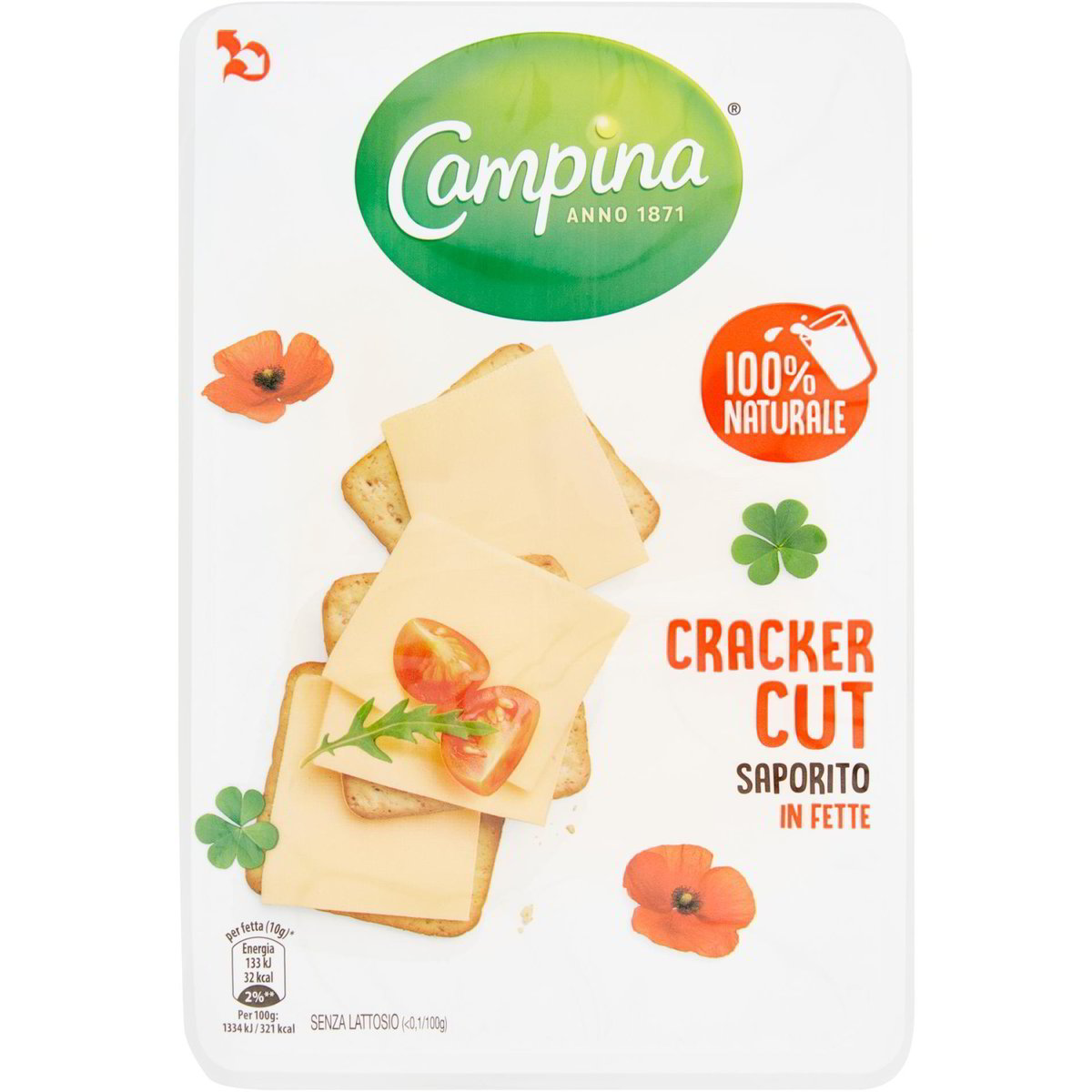 Formaggio a fette cracker cut saporito CAMPINA 100 G - Coop Shop