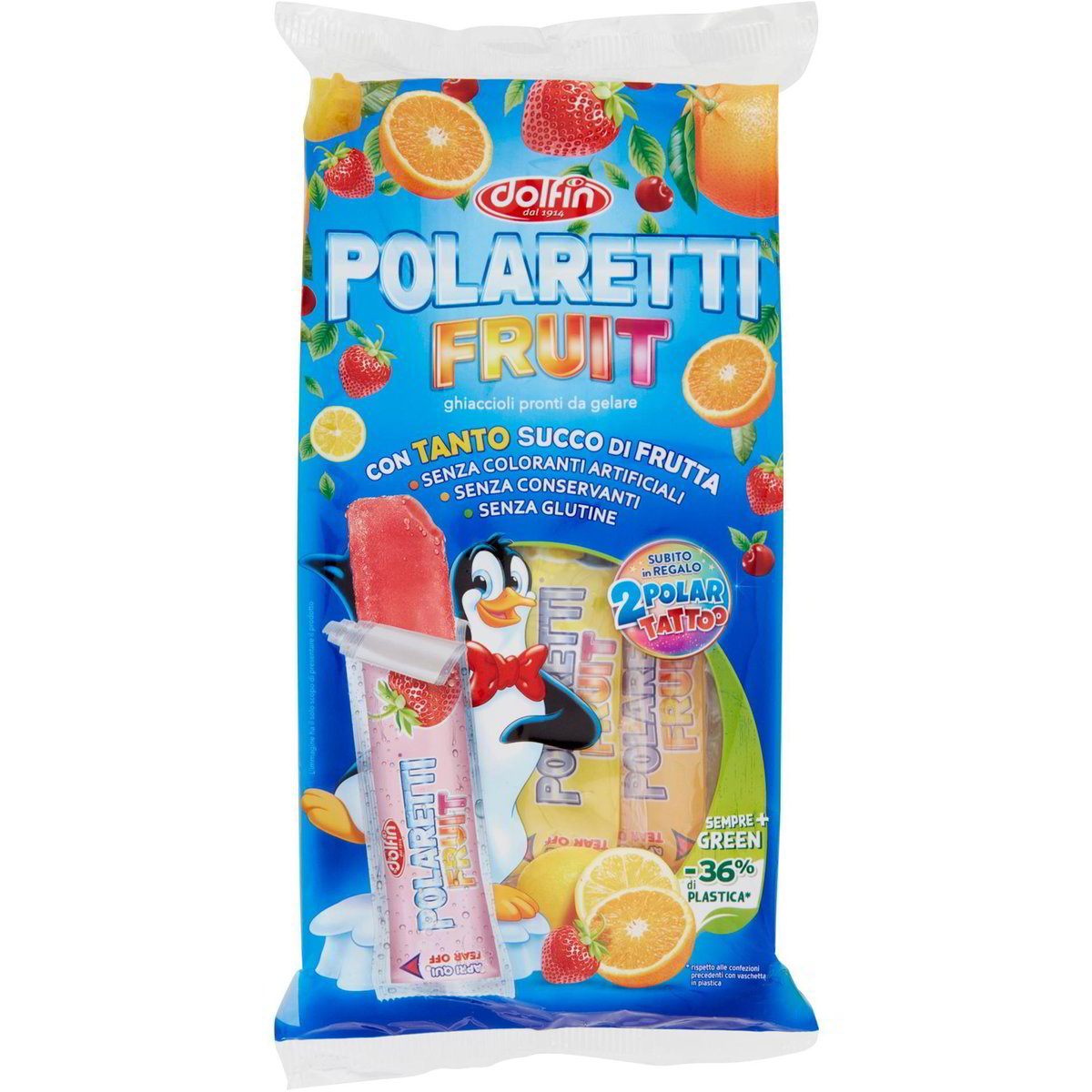 Polaretti fruit amarena/fragola/arancia/limone DOLFIN 10 X 42 ML - Coop ...