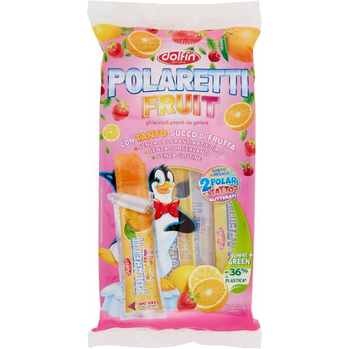 Polaretti fruit amarena/fragola/arancia/limone DOLFIN 10 X 42 ML - Coop ...