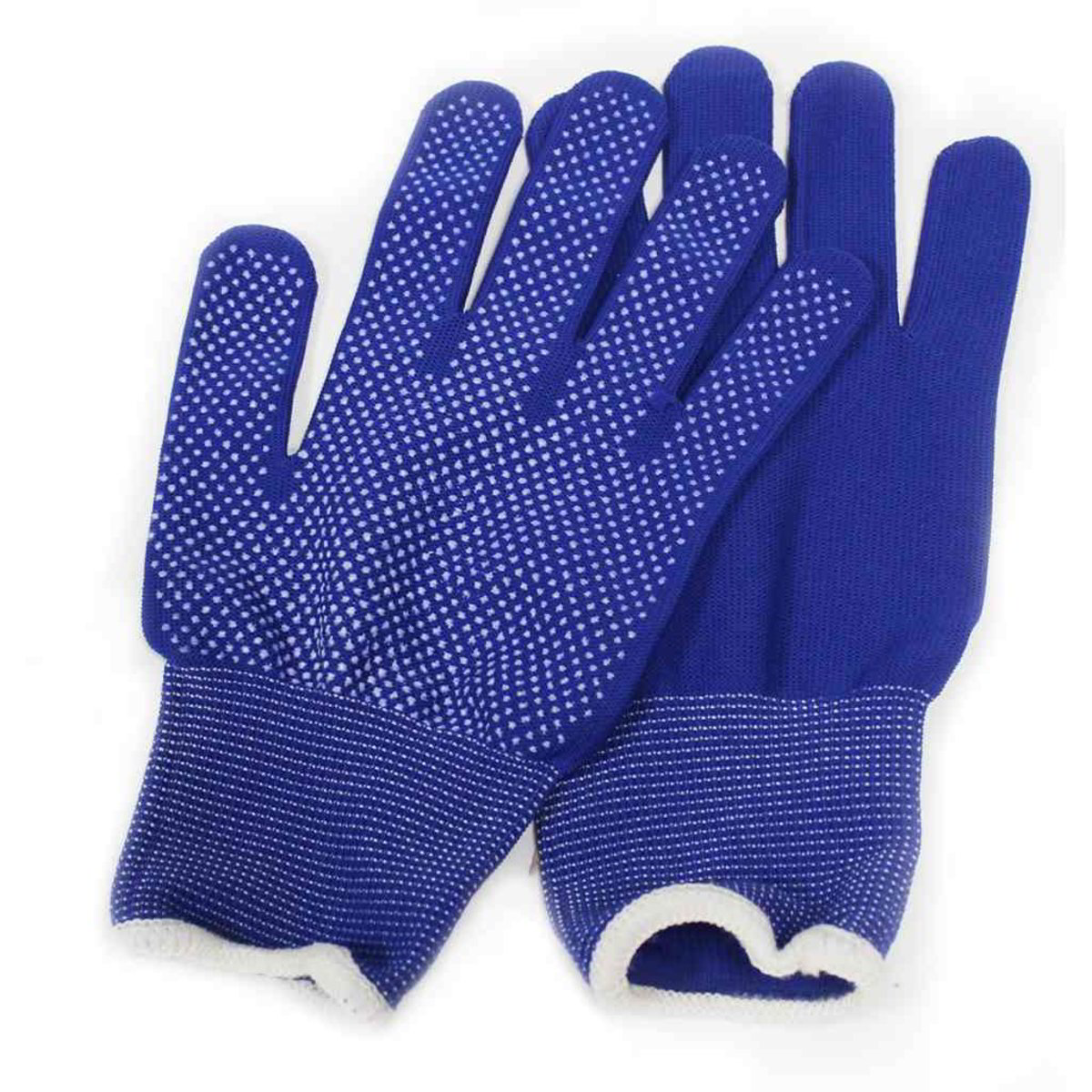 Guanti puntinati blu da uomo 1 PZ - Coop Shop