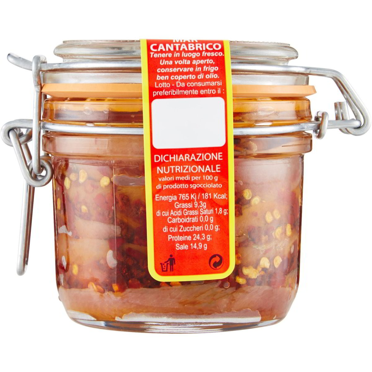 Acciughe filetti in olio di oliva con peperoncino MARCA VATICANO 250 G ...