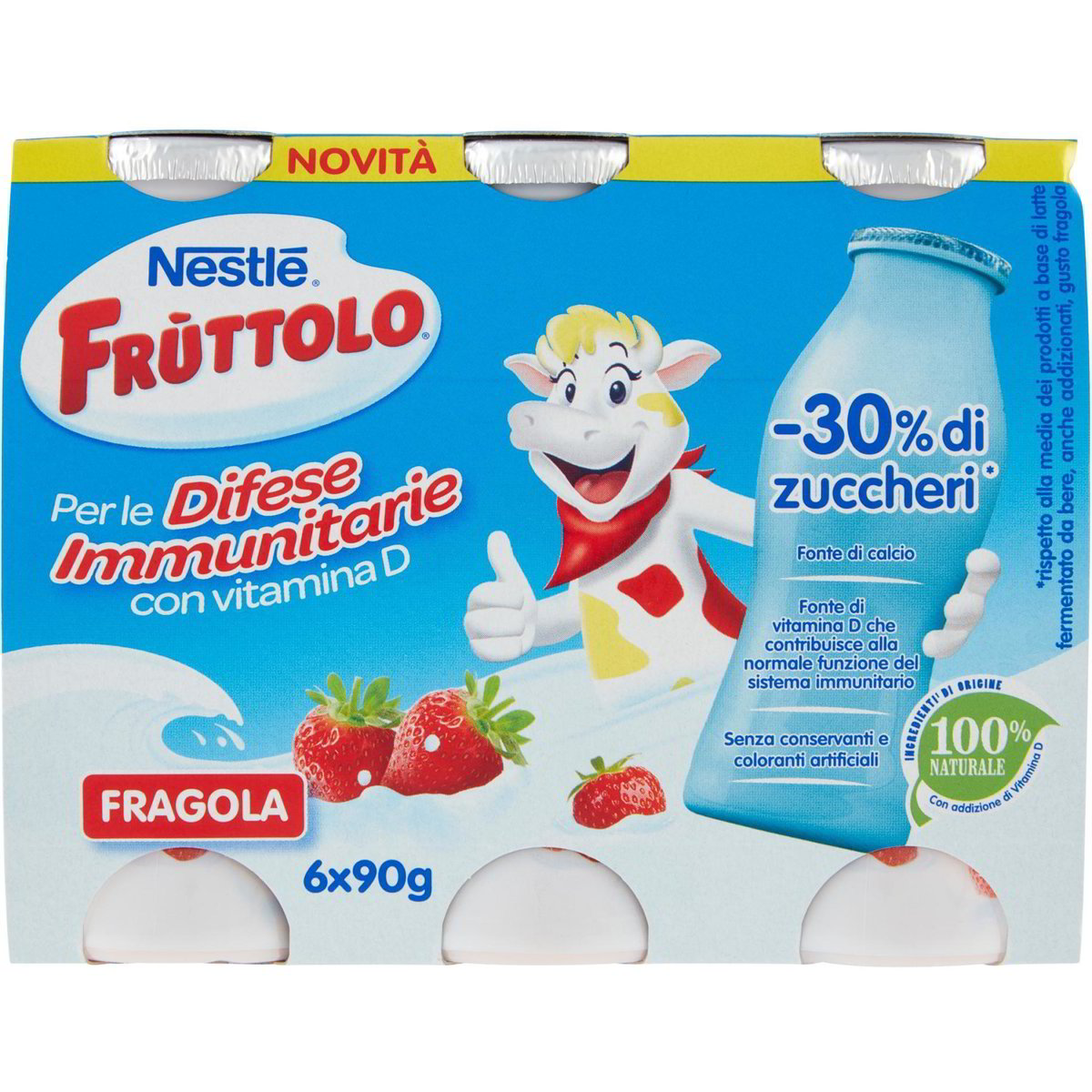 Fruttolo per le difese immunitarie alla fragola NESTLÈ 6 X 90 G - Coop Shop