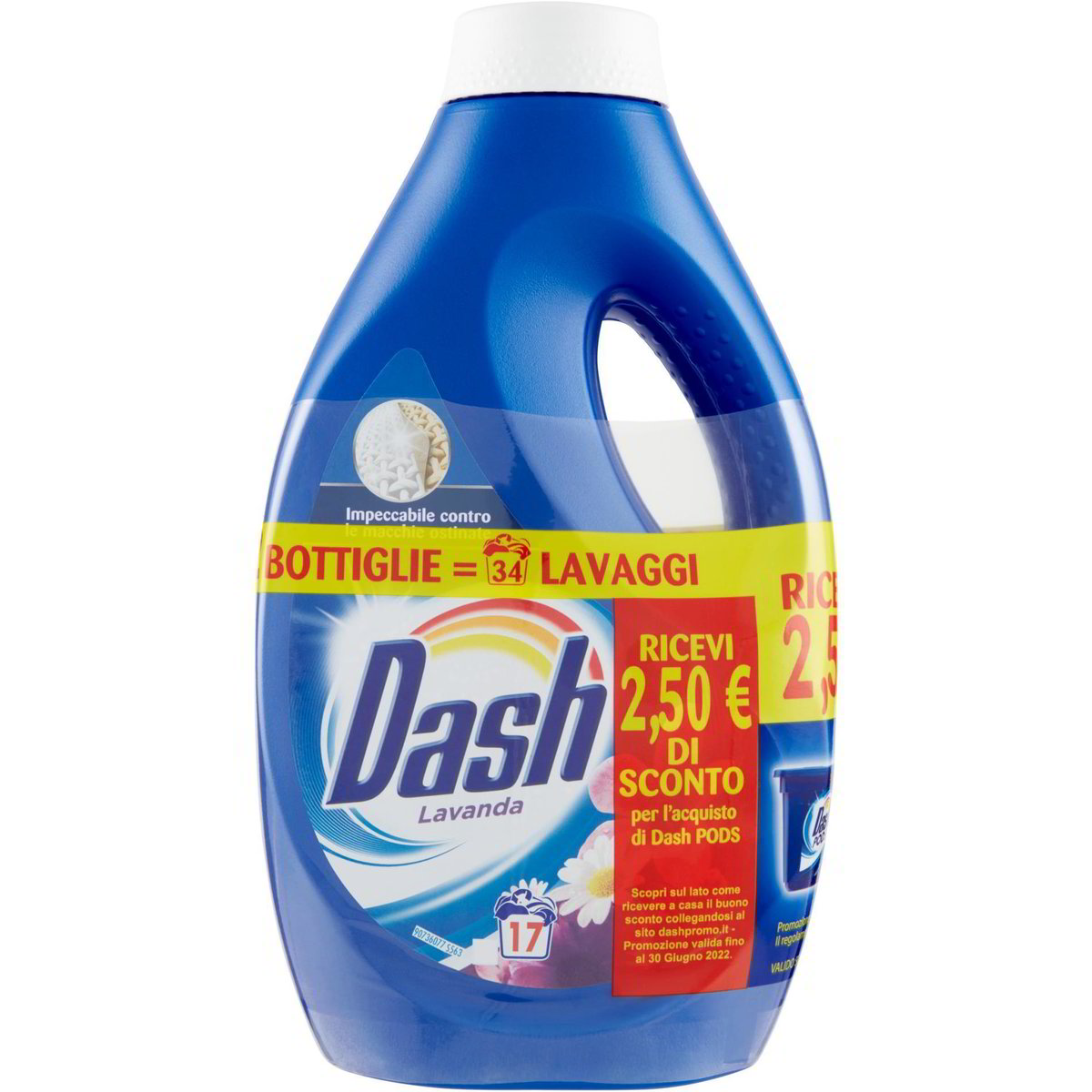 Detersivo lavatrice liquido lavanda 34 lavaggi DASH 1 PZ - Coop Shop