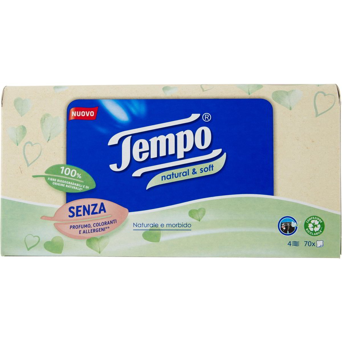 Fazzoletti 4 veli natural & soft box x70 TEMPO 1 PZ - Coop Shop