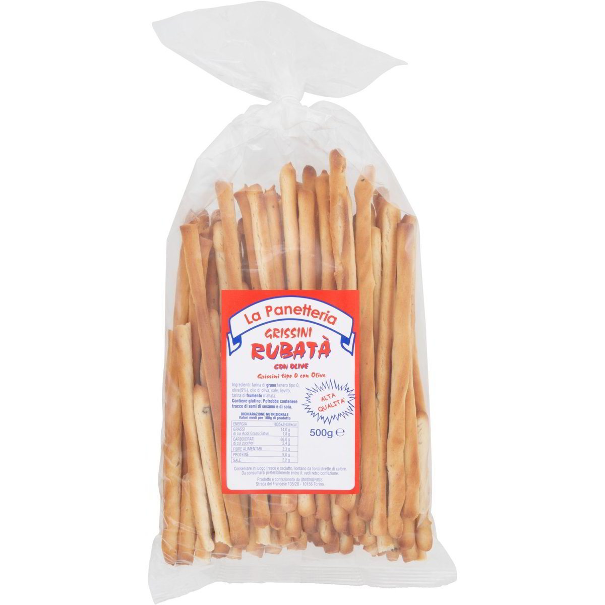 Grissini rubatà con olive RUBATÀ 500 G - Coop Shop