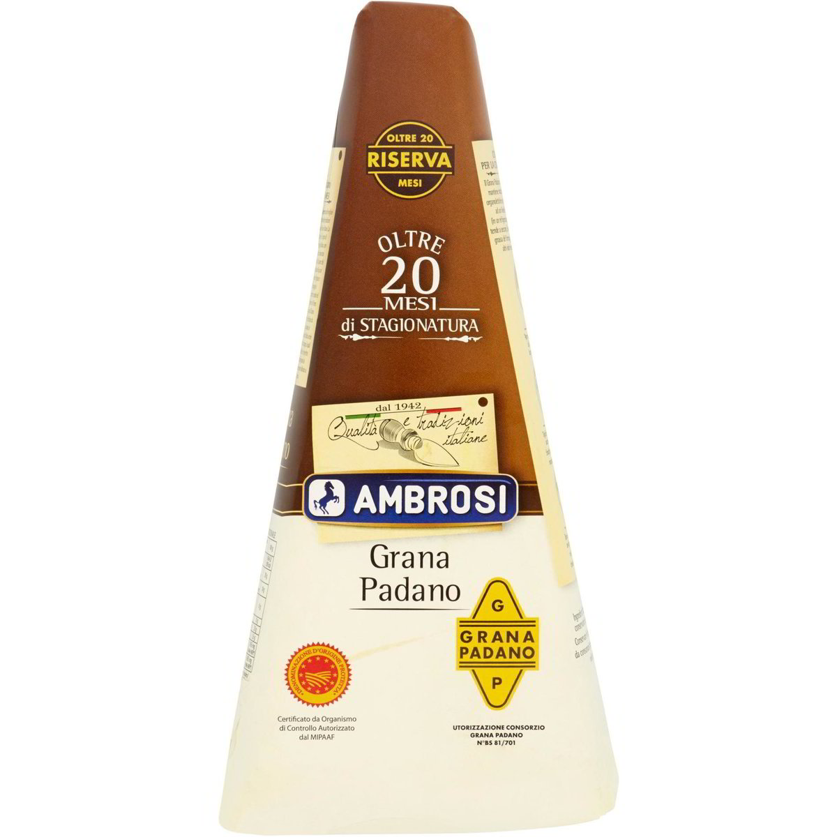 Grana padano DOP riserva oltre 20 mesi AMBROSI 300 GR - Coop Shop Grana padano DOP riserva oltre 20 mesi AMBROSI 300 GR - Coop Shop