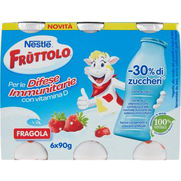 Fruttolo per le difese immunitarie alla fragola NESTLÈ 6 X 90 G - Coop Shop