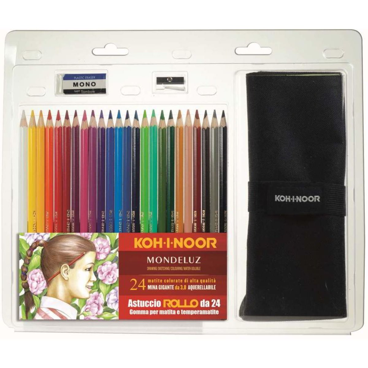 Matite con astuccio accessorio x24 MONDELUZ 1 PZ - Coop Shop