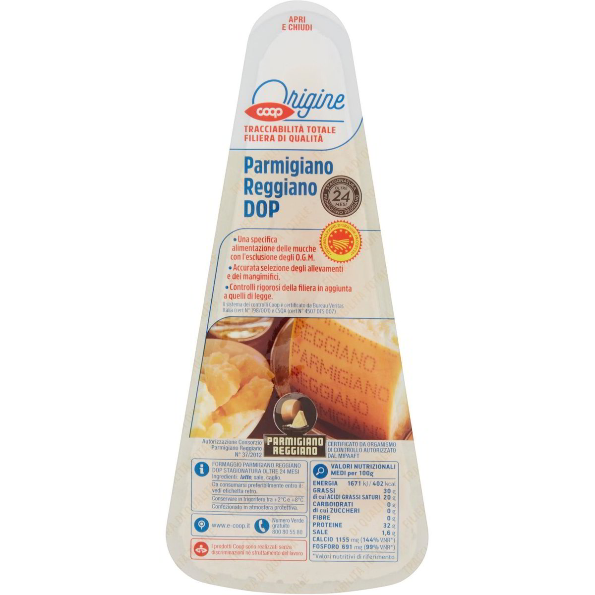 Parmigiano reggiano dop 24 mesi COOP - ORIGINE 300 G - Coop Shop