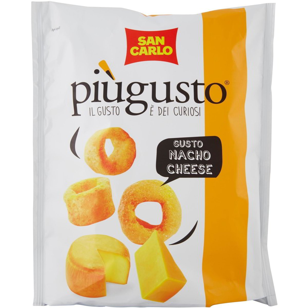Patatine più gusto al formaggio nacho cheese SAN CARLO 80 G - Coop Shop