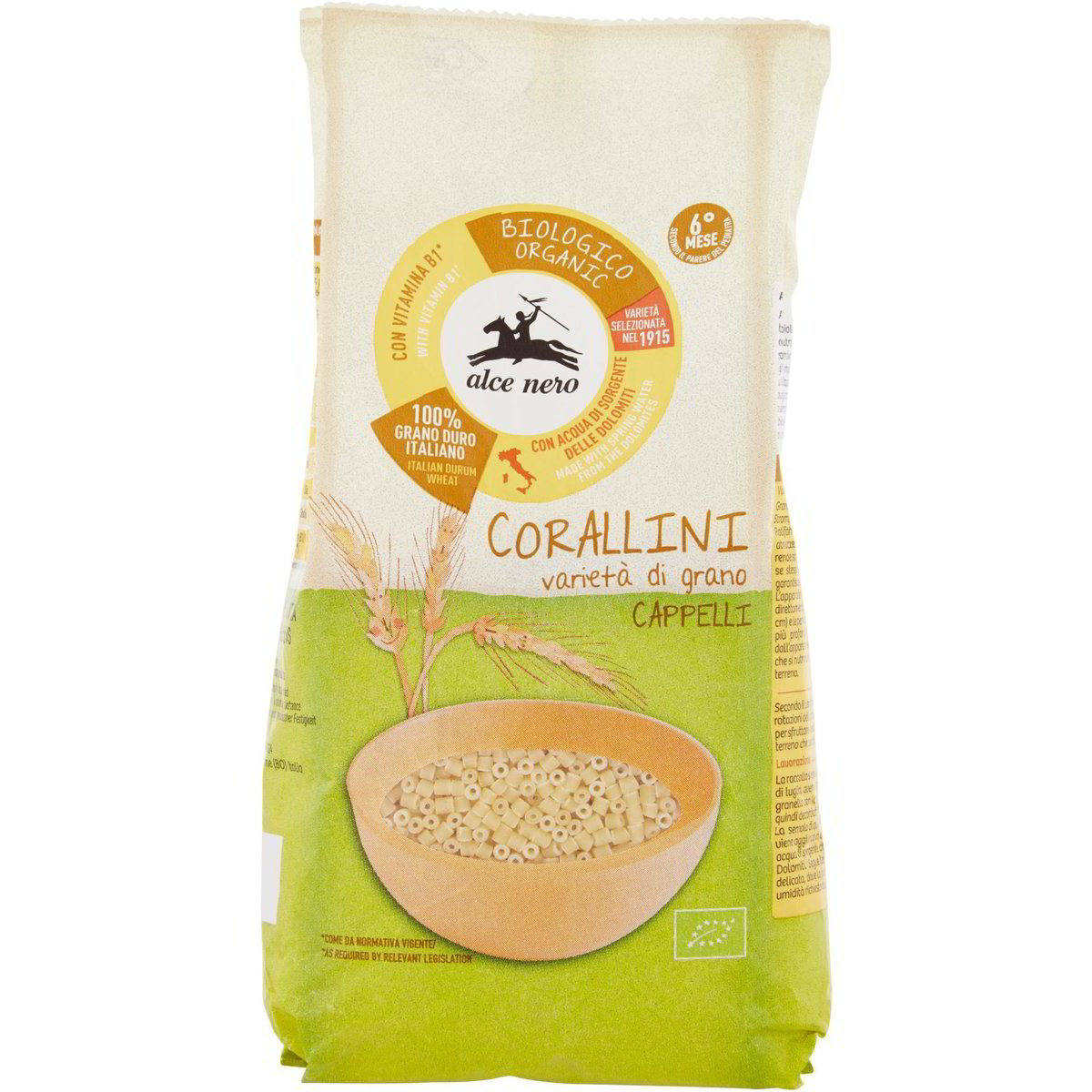 Pastina corallini varietà di grano cappelli ALCE NERO 500 G - Coop Shop