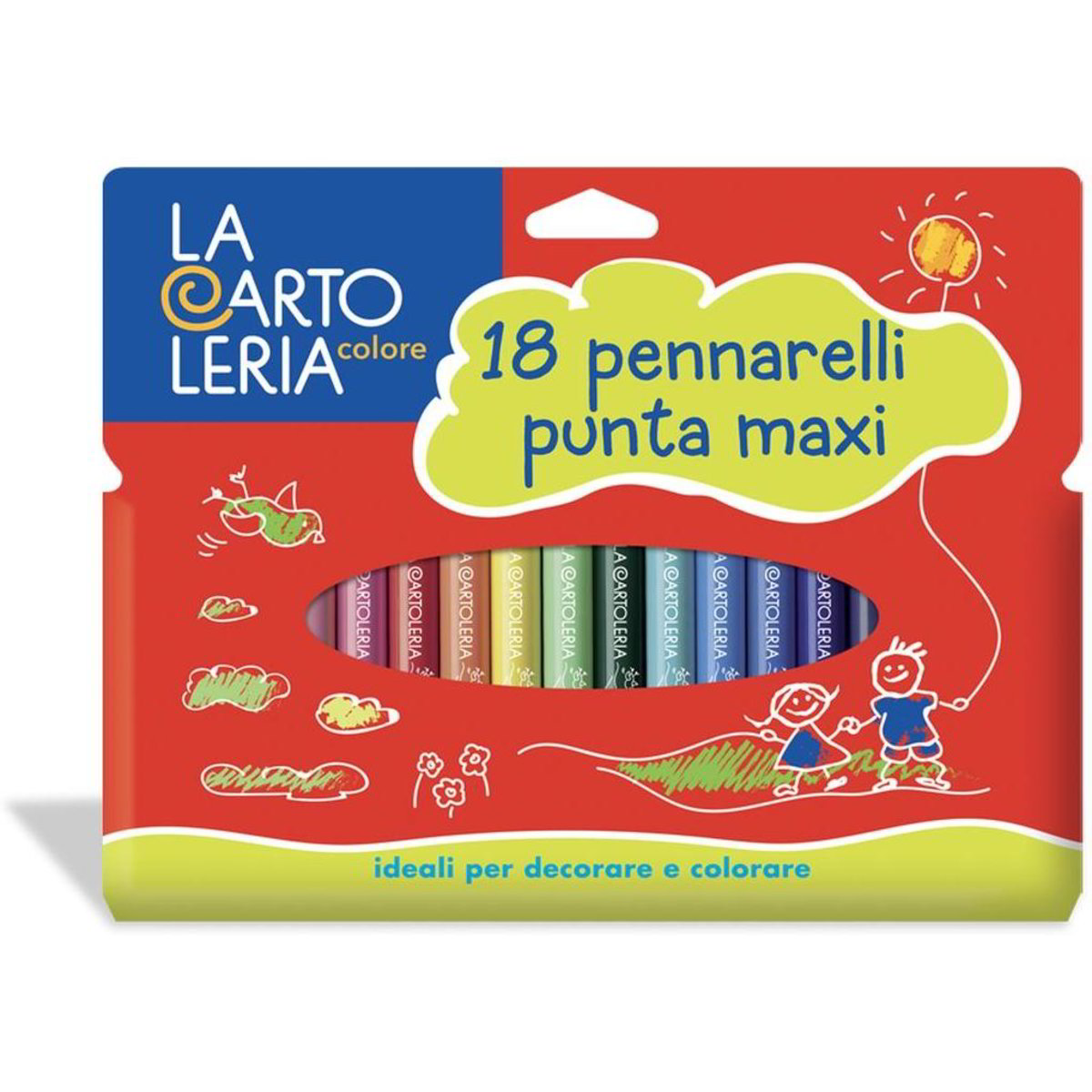 Pennarelli colorati punta grossa x18 LA CARTOLERIA 1 PZ - Coop Shop
