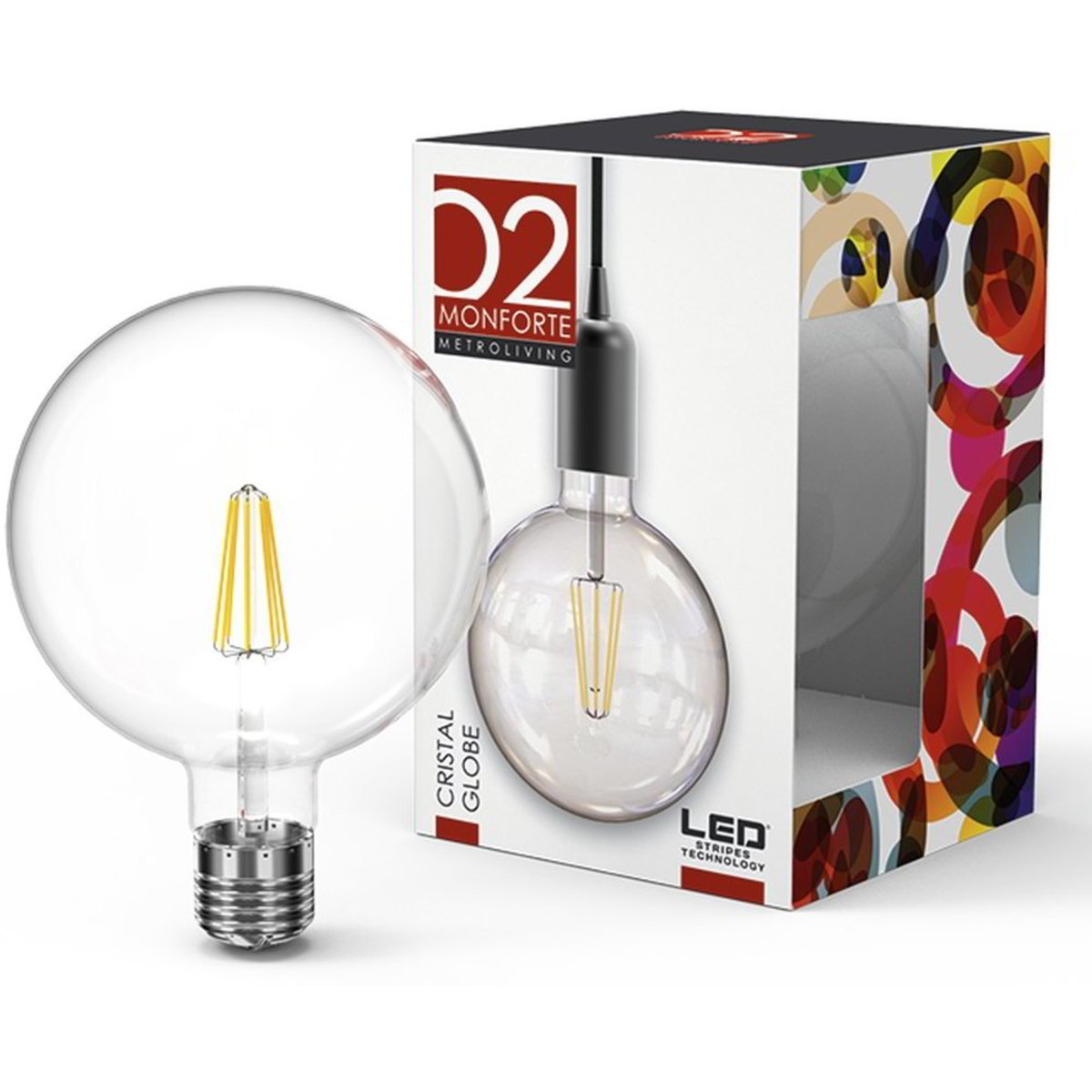 Lampada led filament globe crystal 2700k 8w A++ 02MONFORTE 1 PZ - Coop Shop