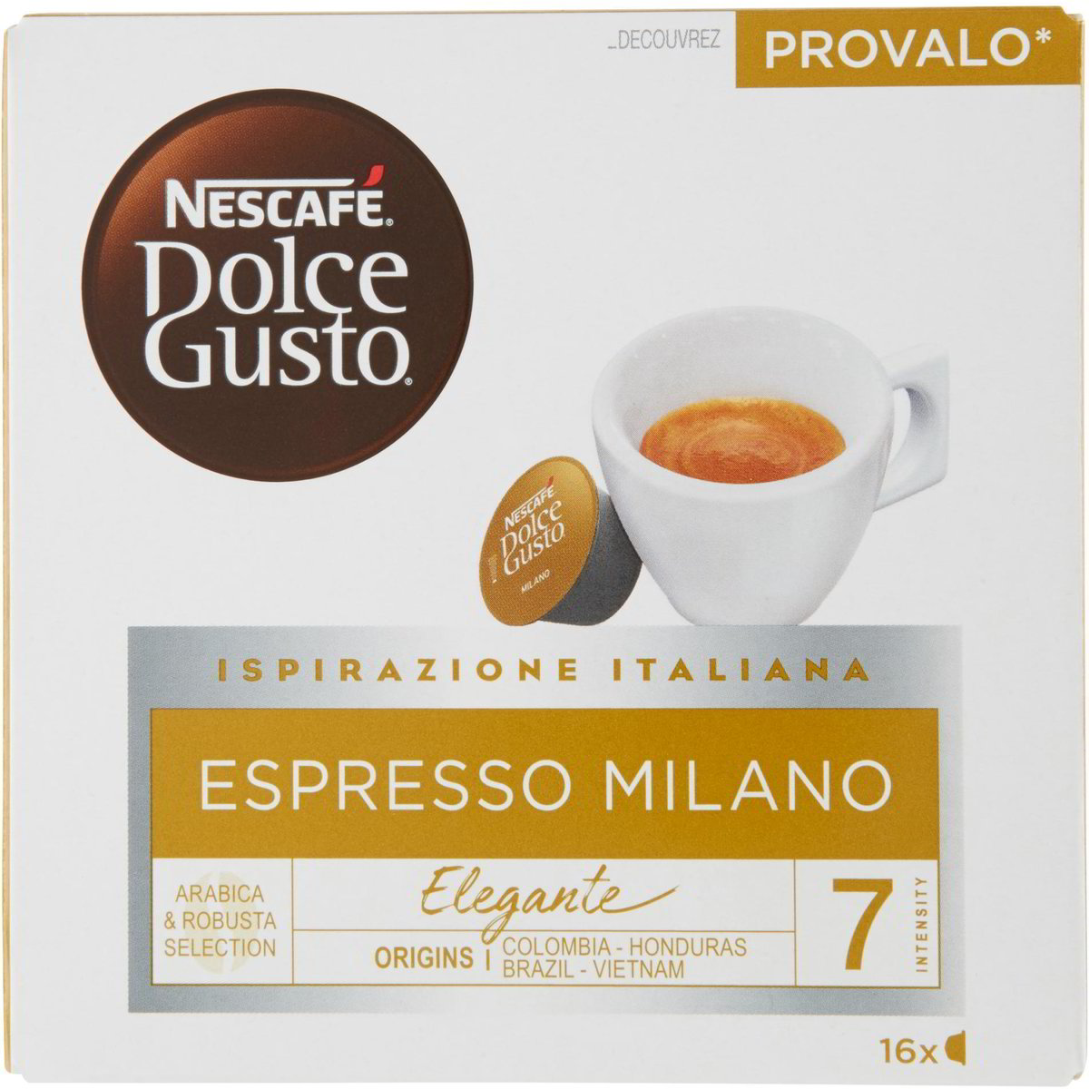 Capsule caffè espresso milano elegante x16 NESCAFÉ - DOLCE GUSTO 112 G ...
