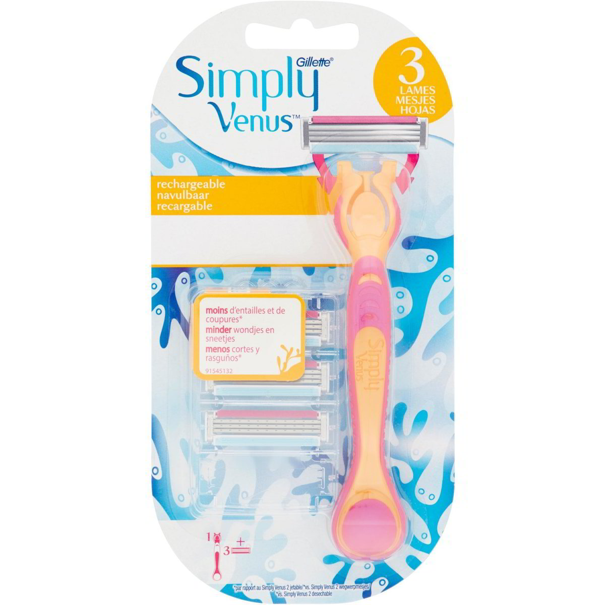 Rasoio simply venus 3 con 3 lame GILLETTE 1 PZ - Coop Shop