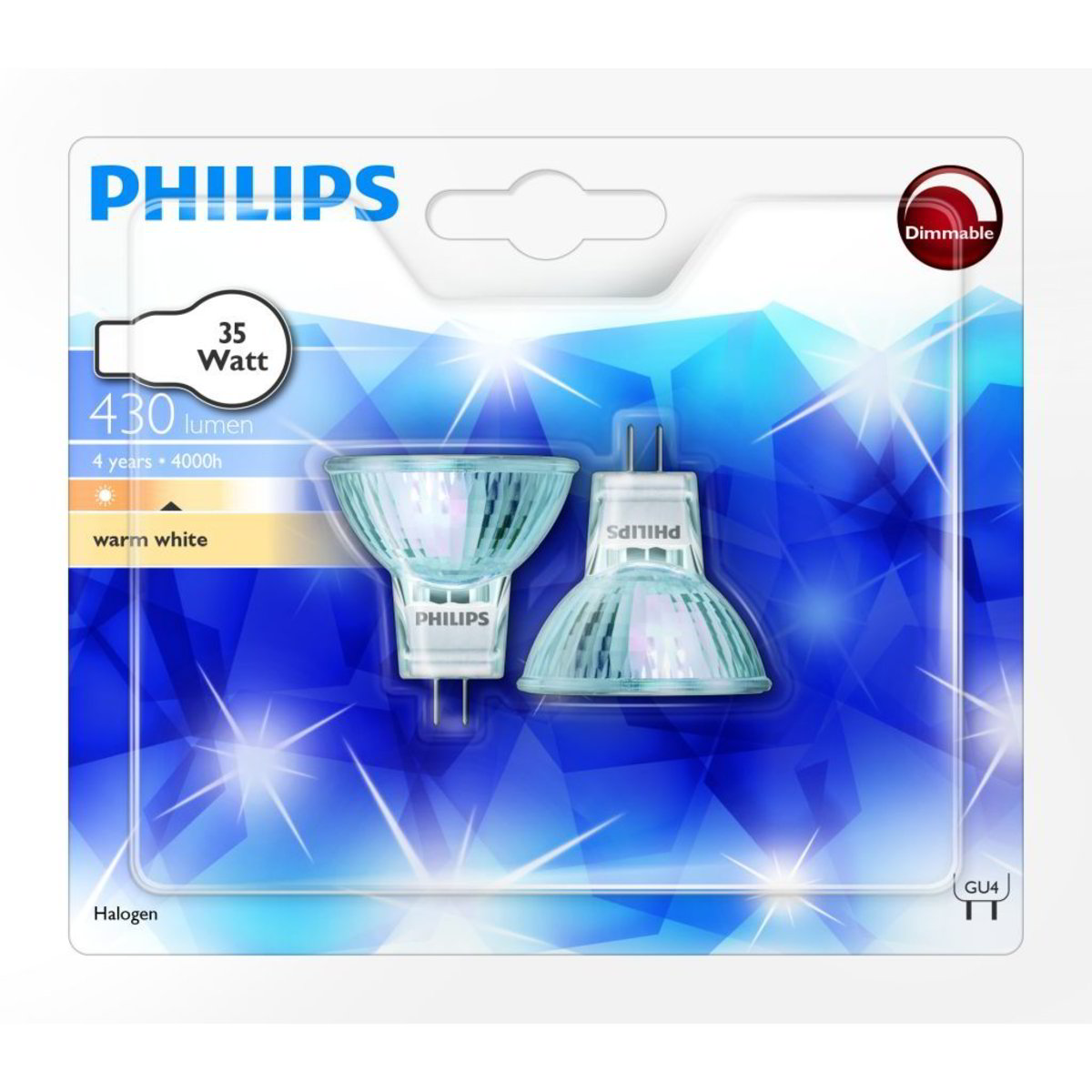 Lampade alogene dicroica gu4 35w dim 430lm b x2 PHILIPS 1 PZ - Coop Shop