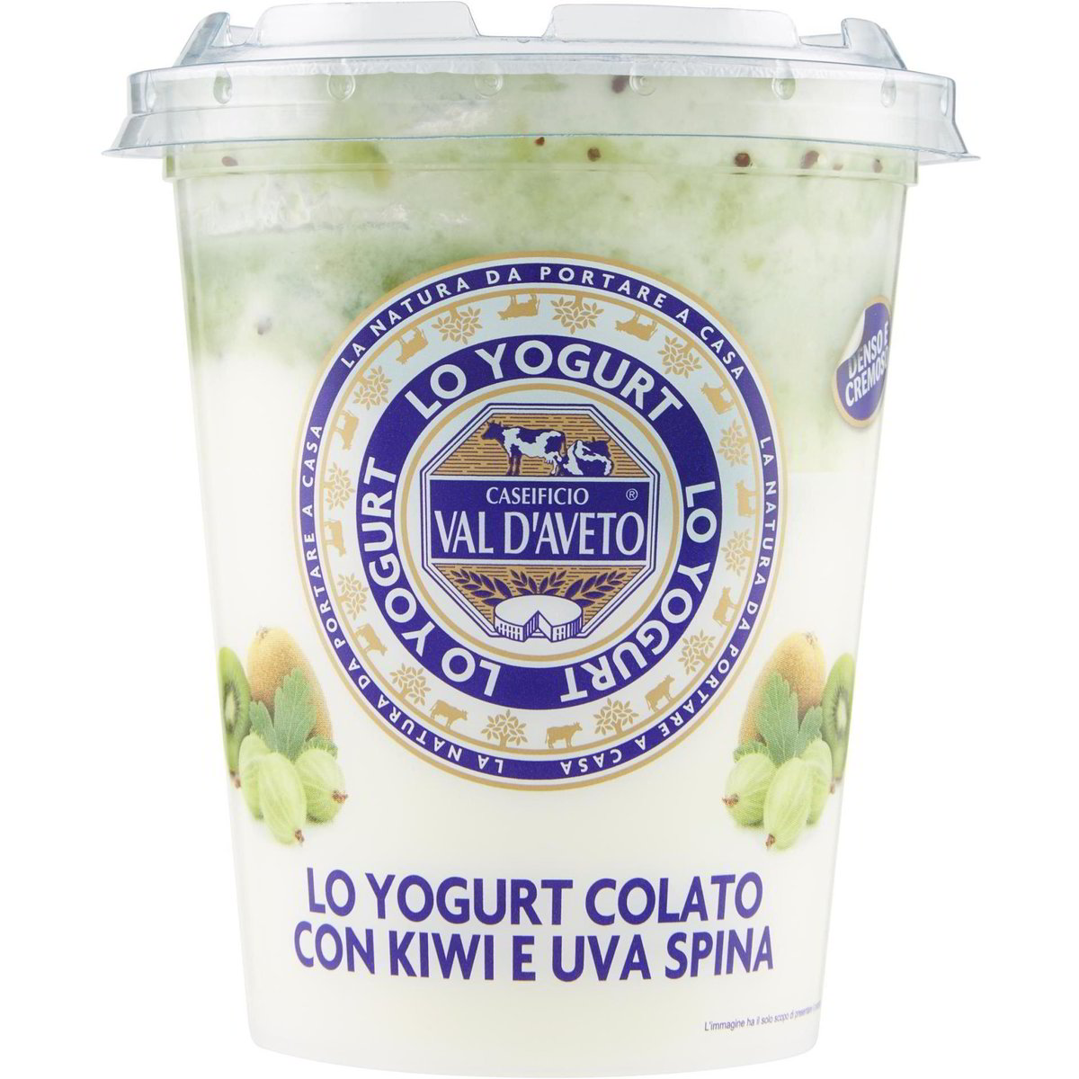 Yogurt intero colato con kiwi e uva spina CASEIFICIO VAL D'AVETO 180 G ...