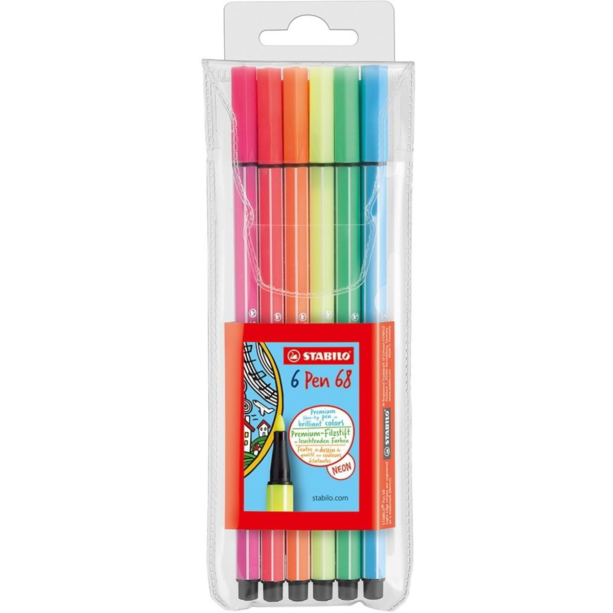Pennarelli colorati pen 68 x6 STABILO 1 PZ - Coop Shop