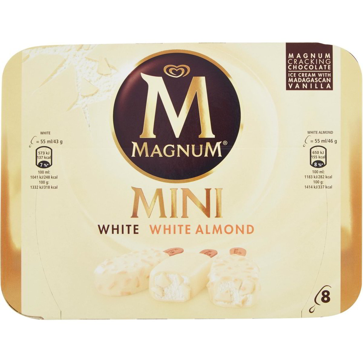 Magnum mini bianco mandorle ALGIDA 356 G - Coop Shop