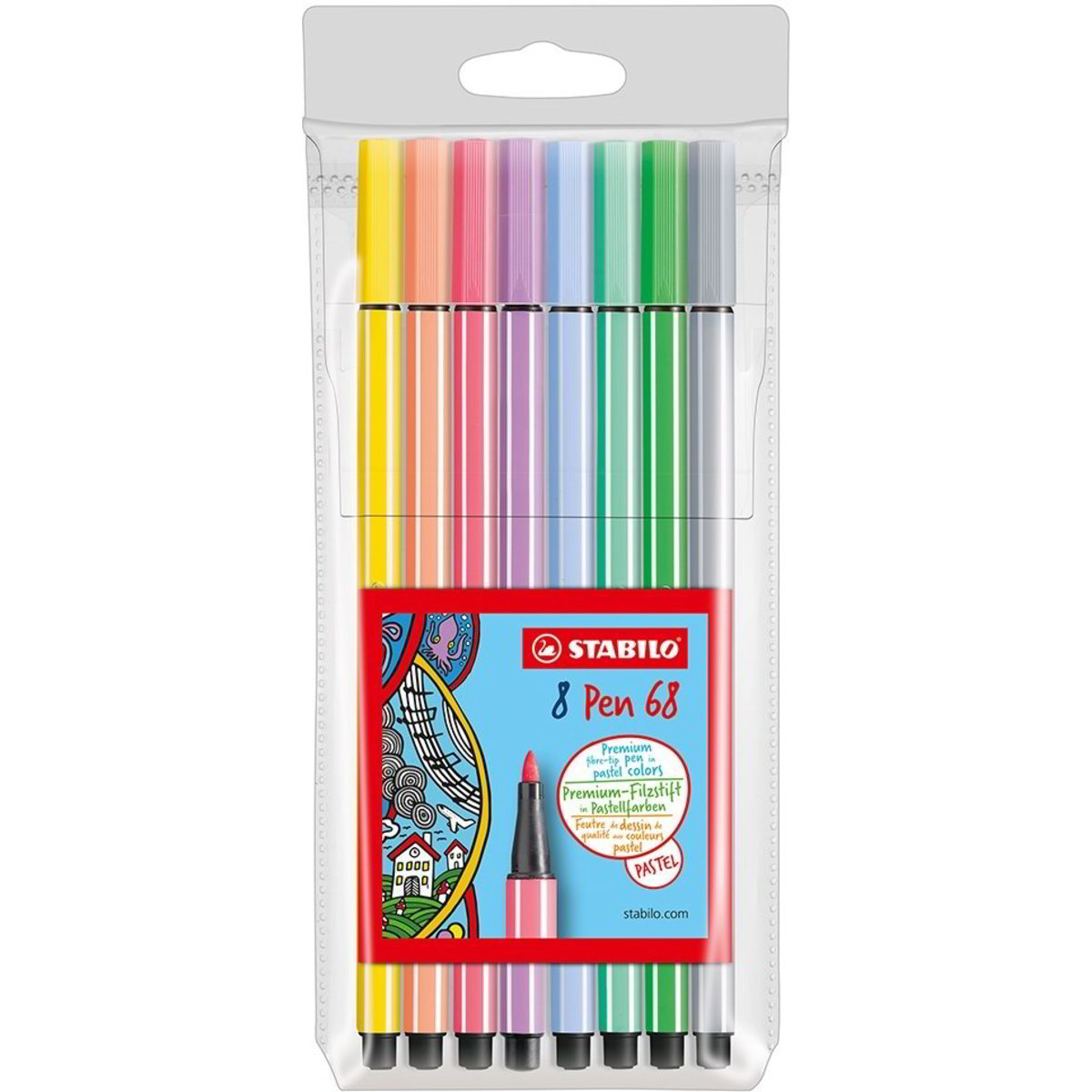 Pennarelli colorati pen68 pes x8 STABILO 1 PZ - Coop Shop