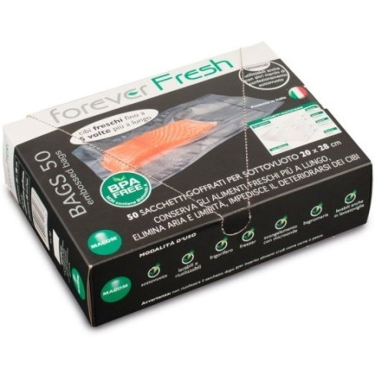 Sacchetti sottovuoto x50 rotoli 707A MACOM 1 PZ - Coop Shop