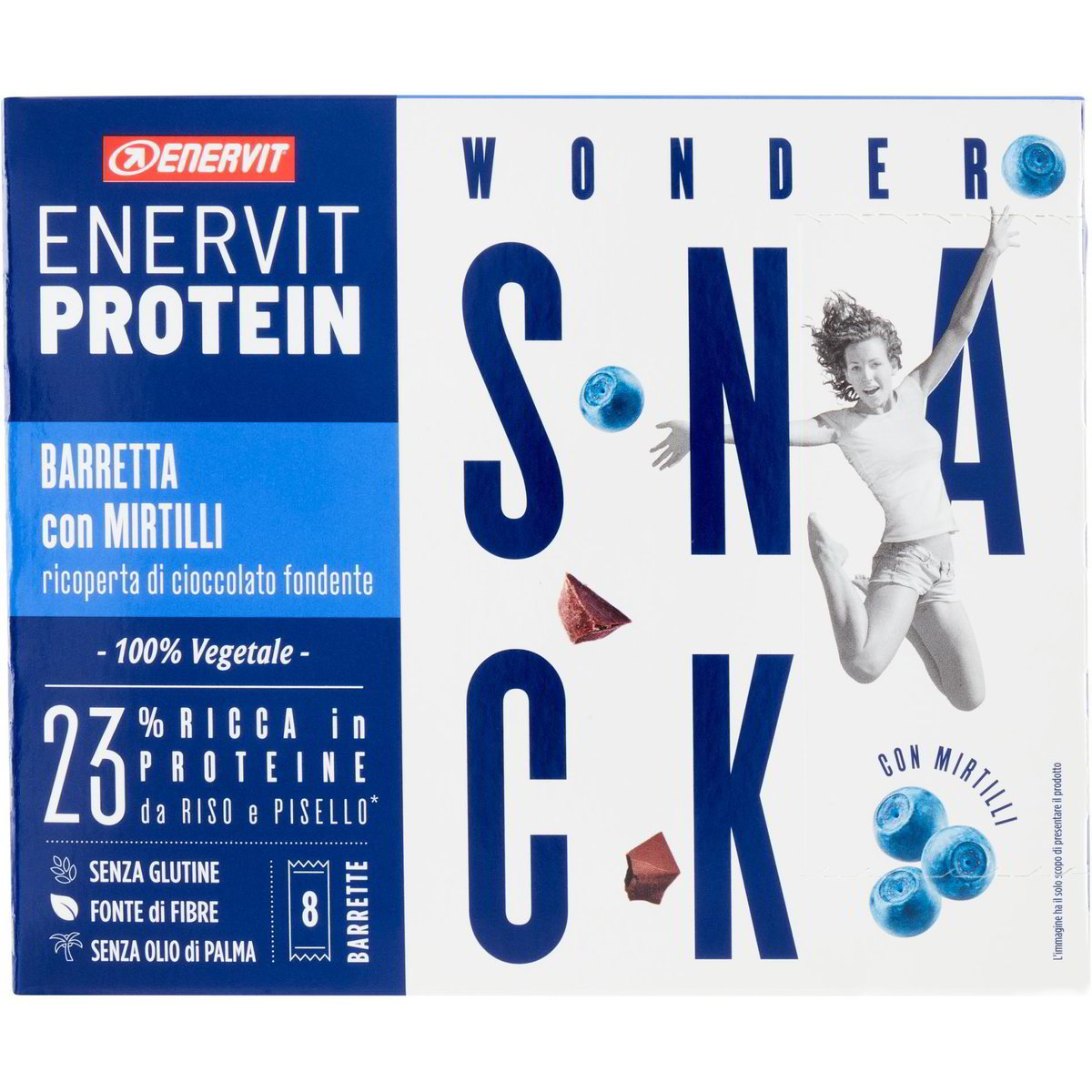 Barretta proteica mirtillo e cioccolato fondente ENERVIT 8 X 30 G ...