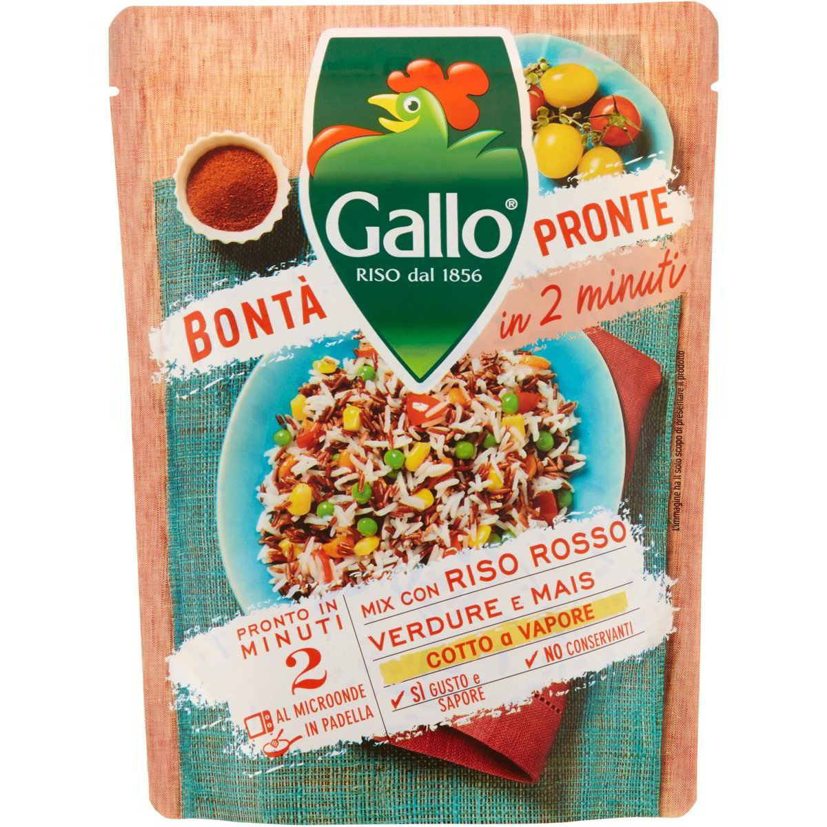 Riso rosso con verdure e mais bontà pronte 2 min RISO GALLO 220 G - Coop Shop