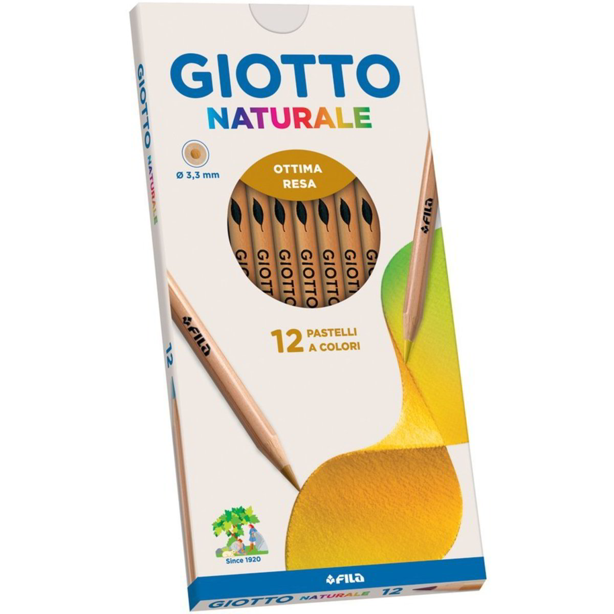 Astuccio con 12 pastelli naturale GIOTTO 1 PZ - Coop Shop