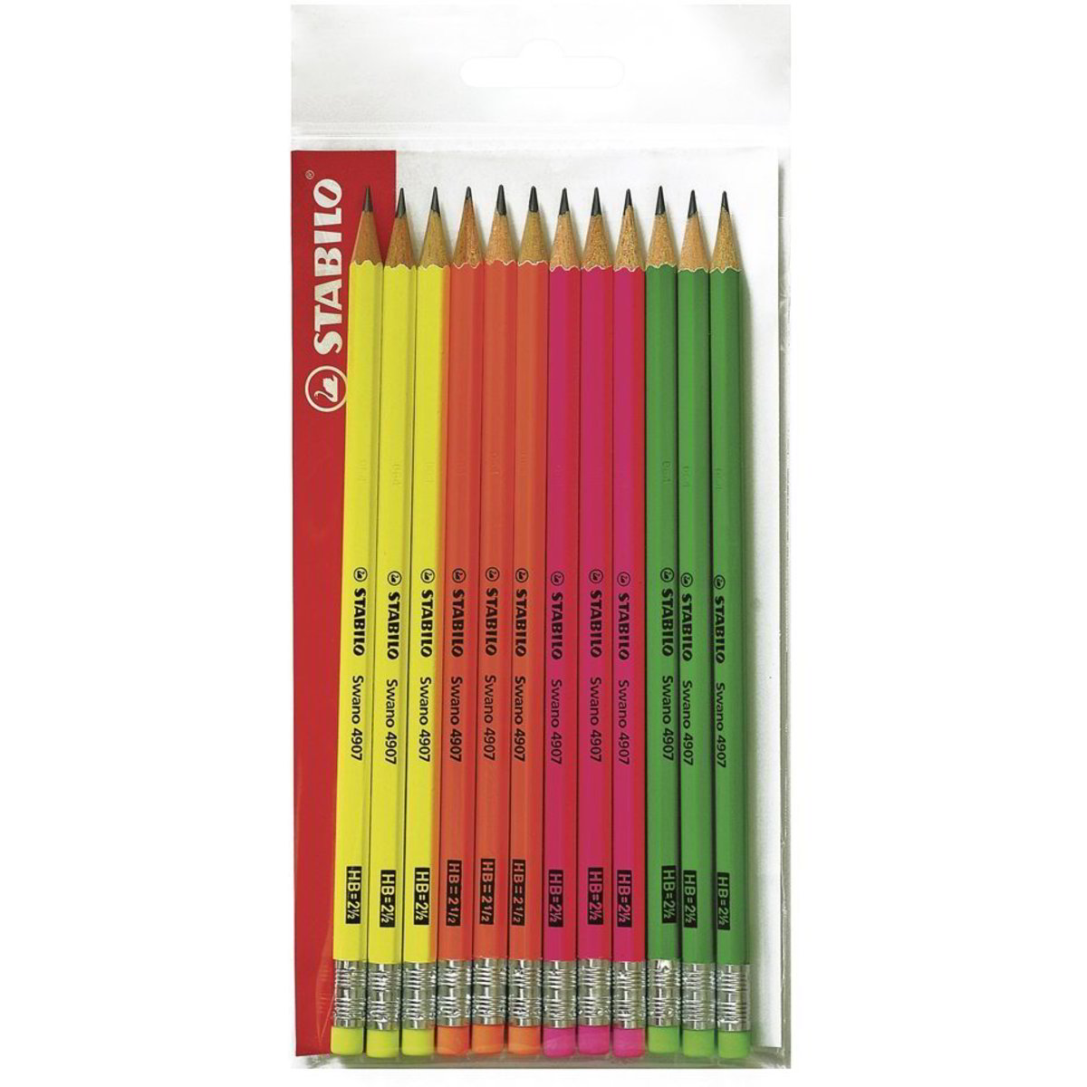 Matite hb stabilo swano fluo con gommino x12 STABILO 1 PZ - Coop Shop