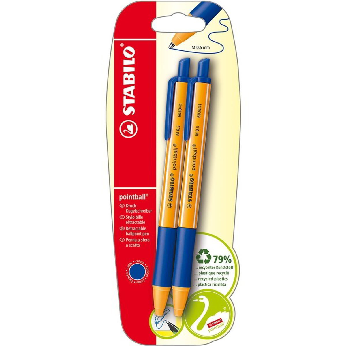 Biro a sfera 2 pointball blu STABILO 1 PZ - Coop Shop