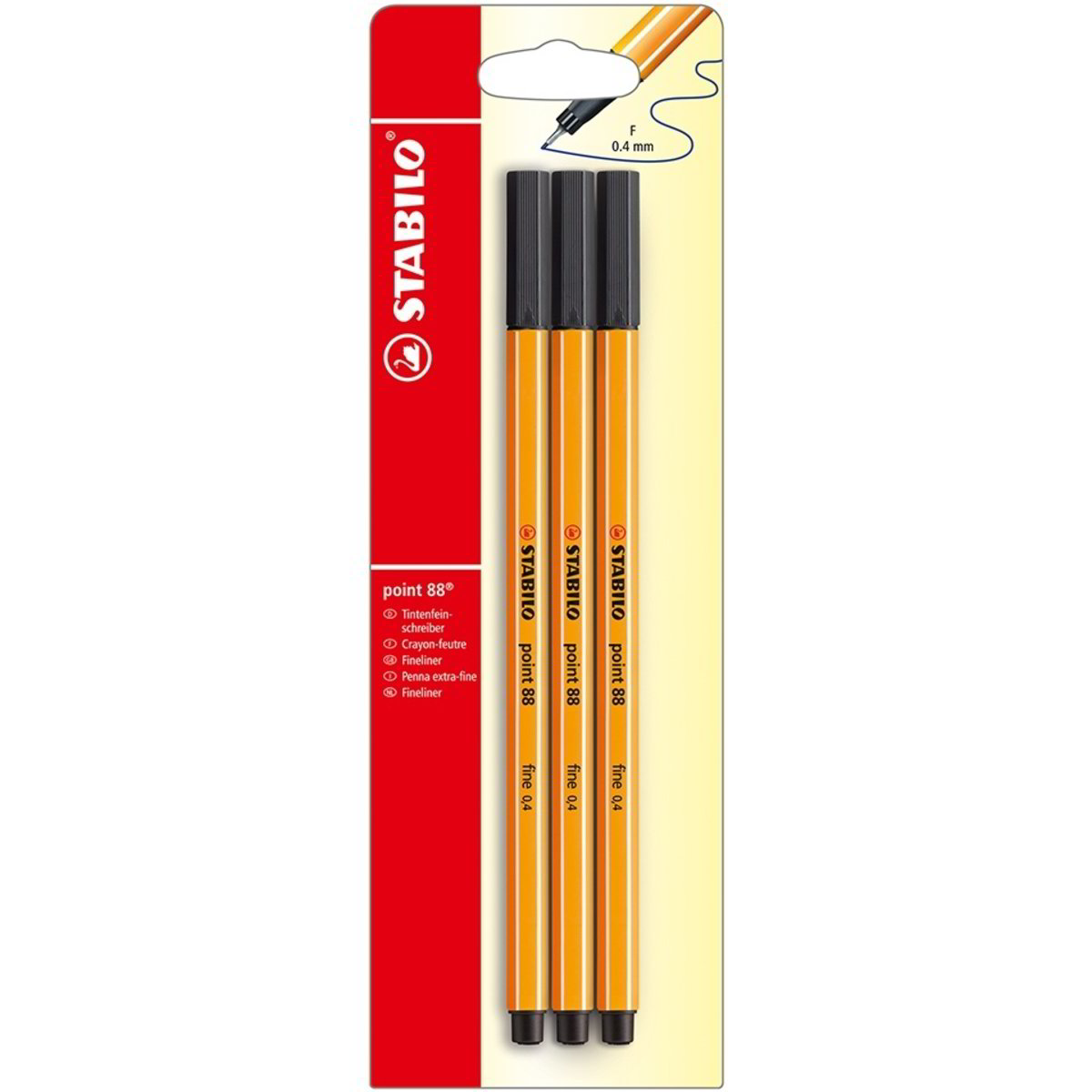 Pennarelli point 88 neri x3 STABILO 1 PZ - Coop Shop