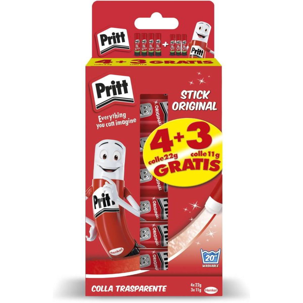 Colle stick 22 gr con 3 colle stick 11 gr HENKEL 1 PZ - Coop Shop