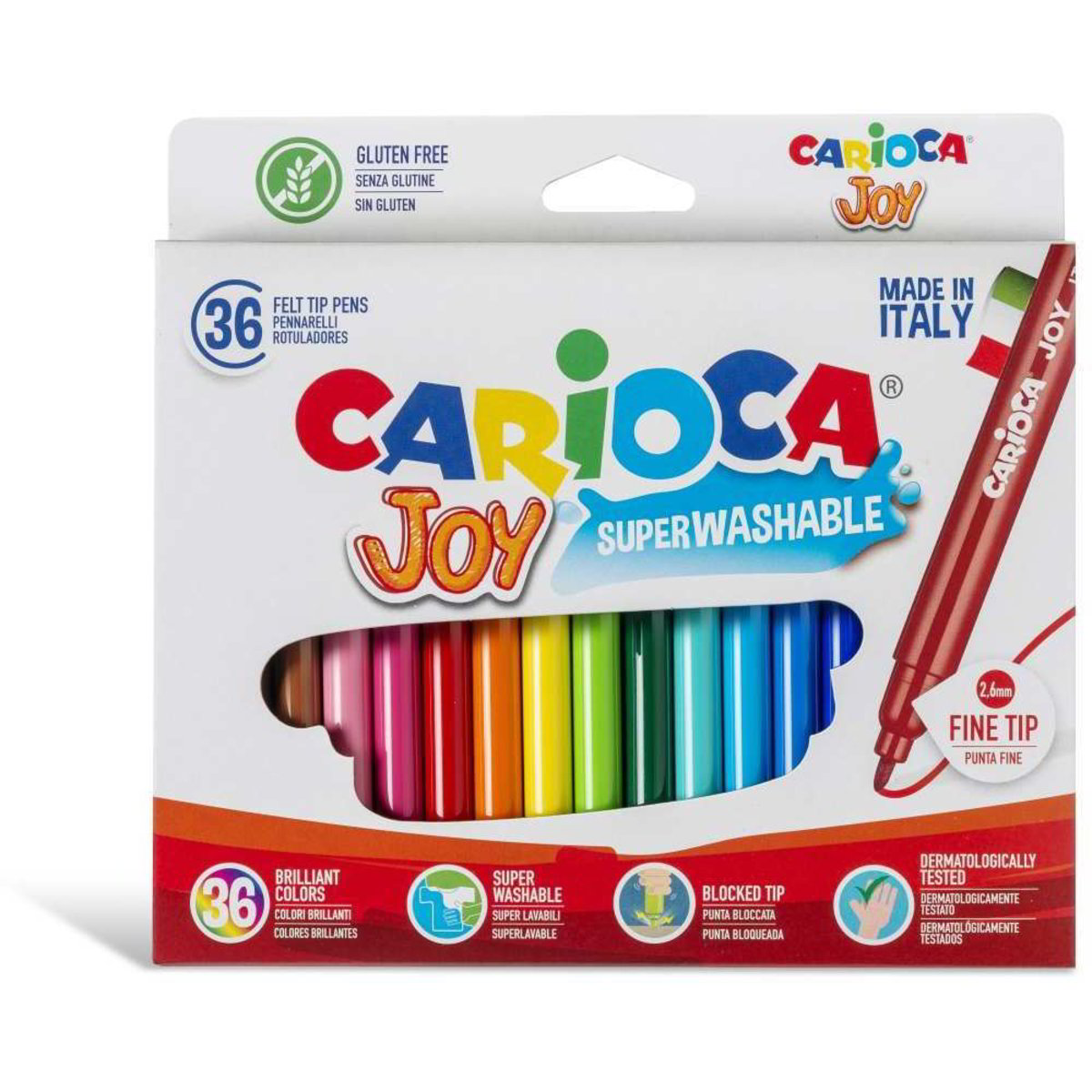 Pennarelli colorati joy punta fine x36 CARIOCA 1 PZ - Coop Shop
