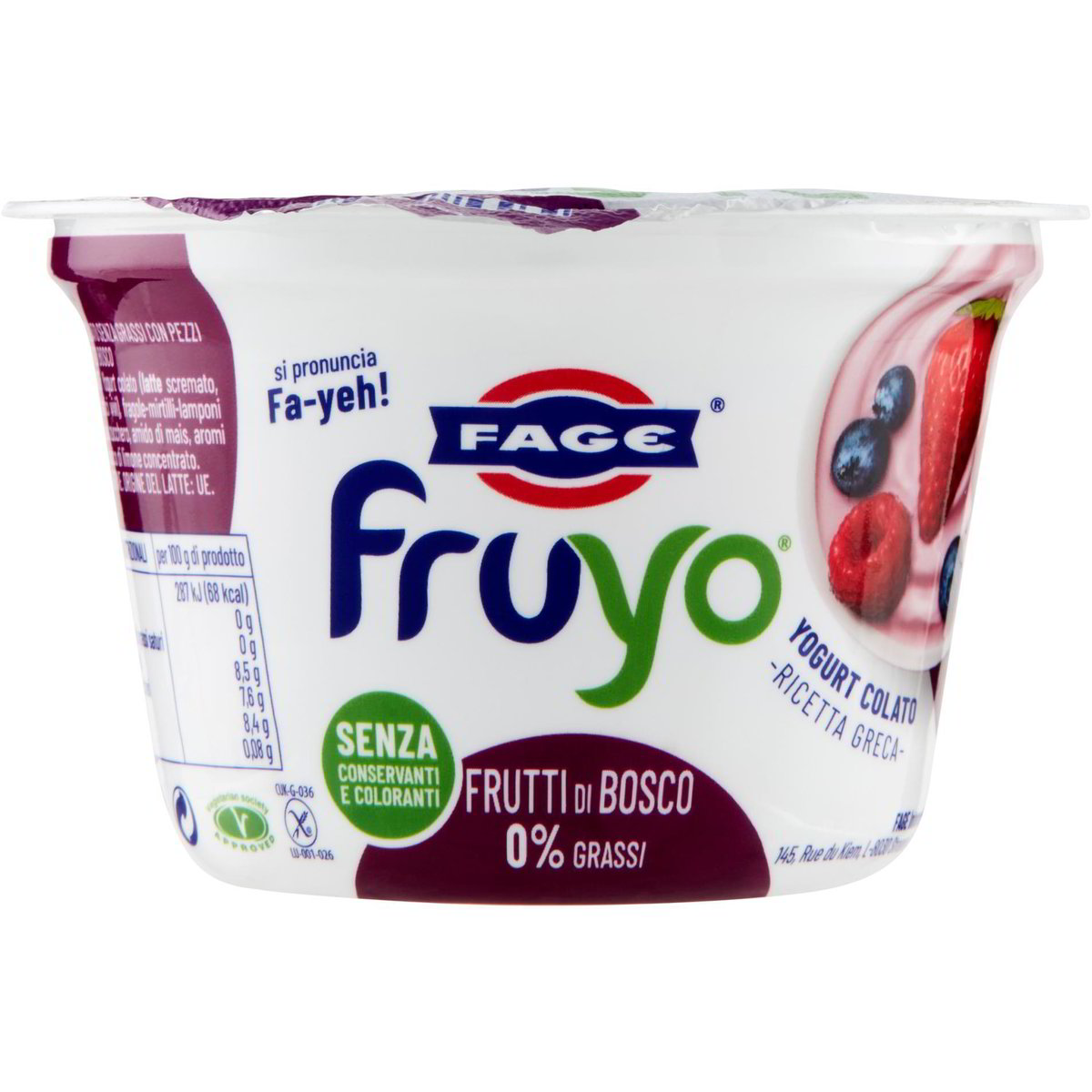 Yogurt greco fruyo con pezzi di frutti di bosco FAGE 170 G - Coop Shop